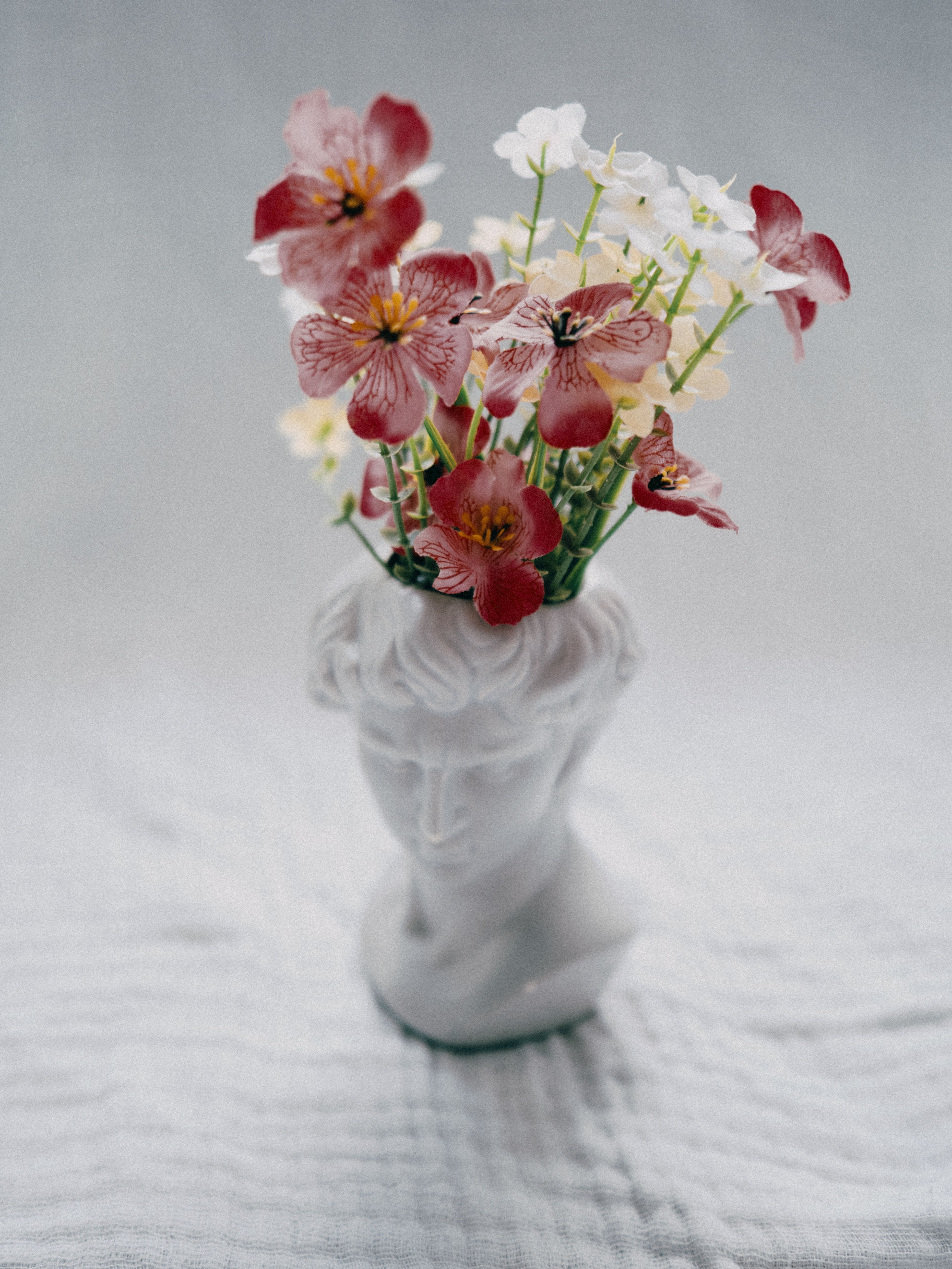 Bust Vase with Flowers · Free Stock Photo