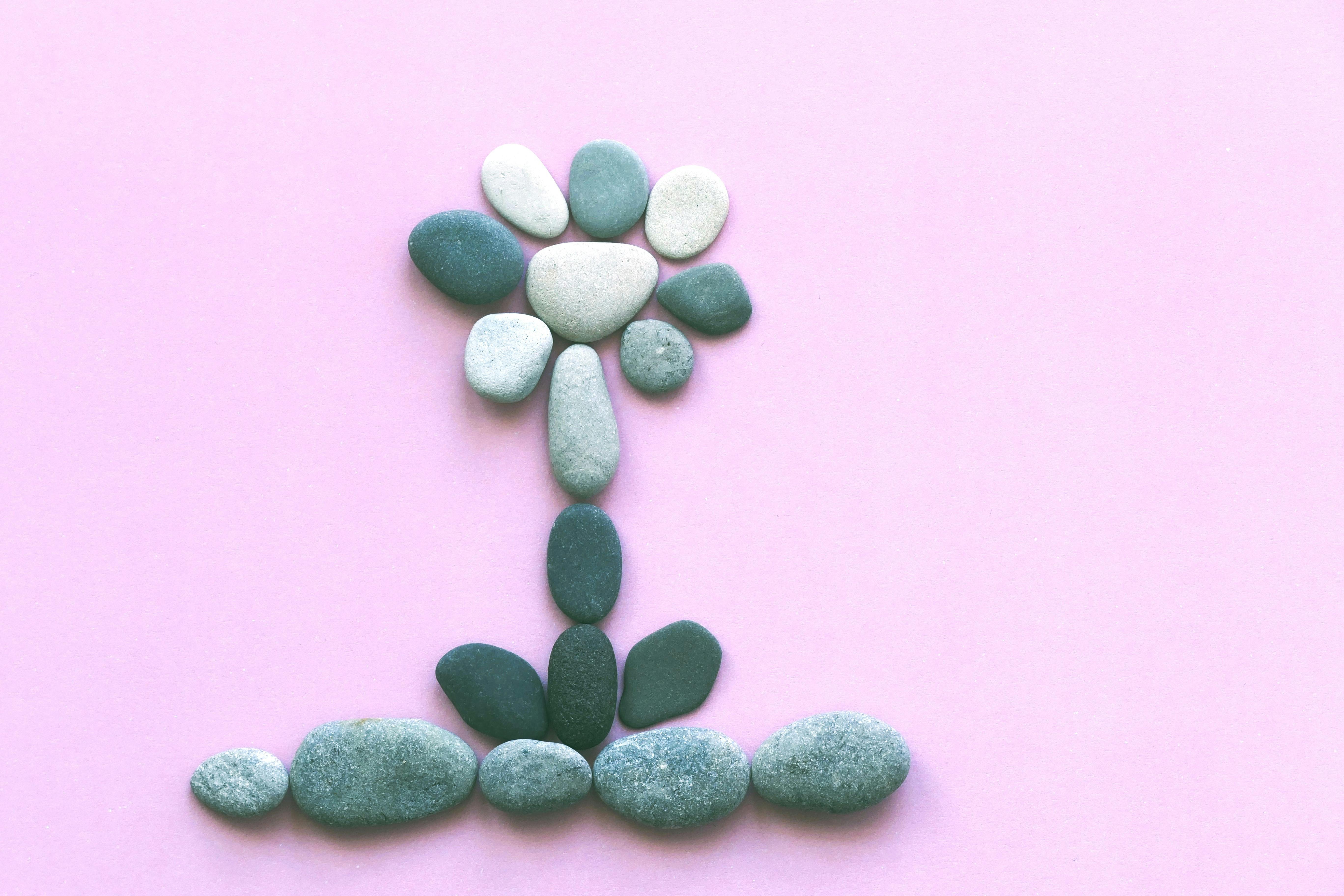 Flower Sculpture out of Stones · Free Stock Photo