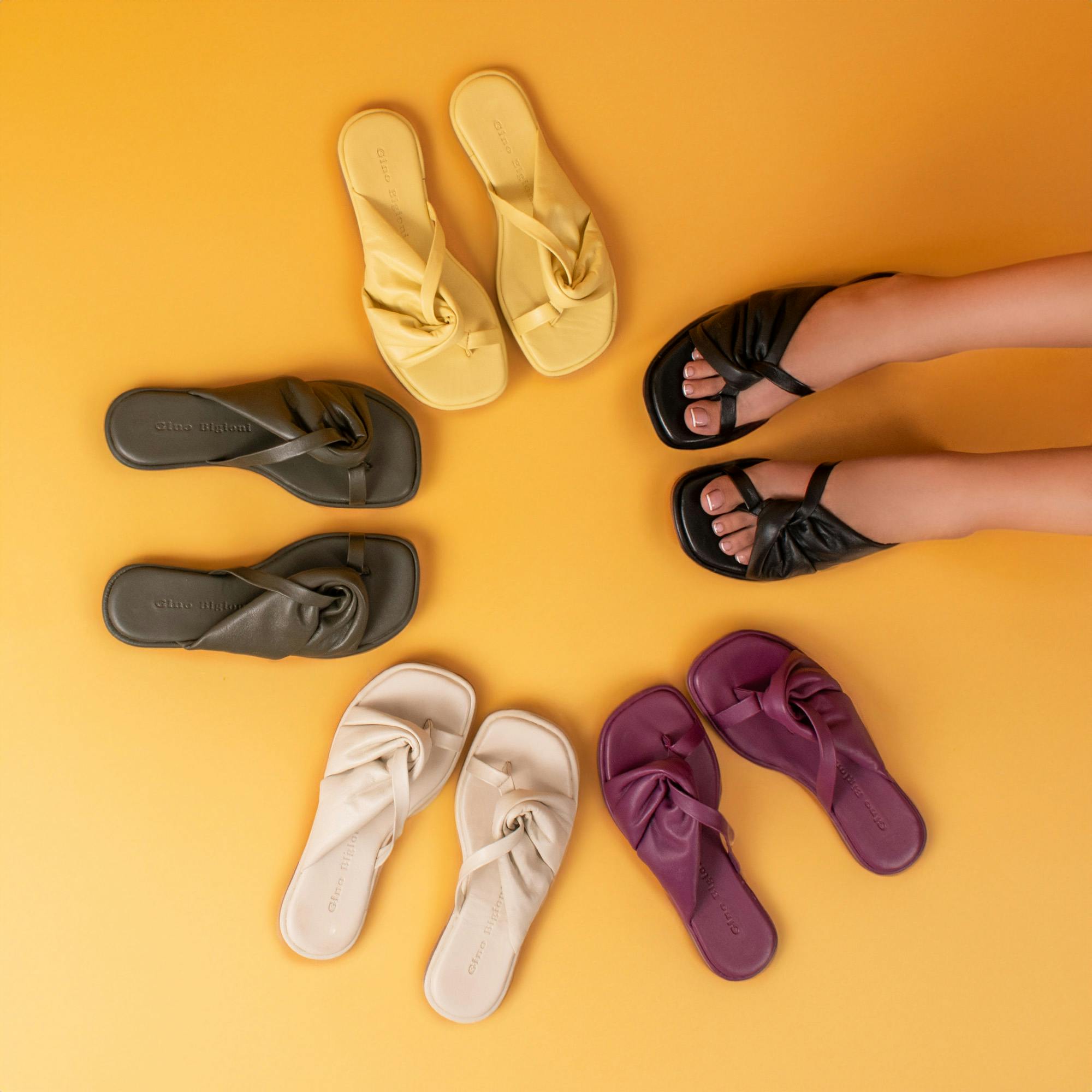 Top View of Colored Sandals · Free Stock Photo
