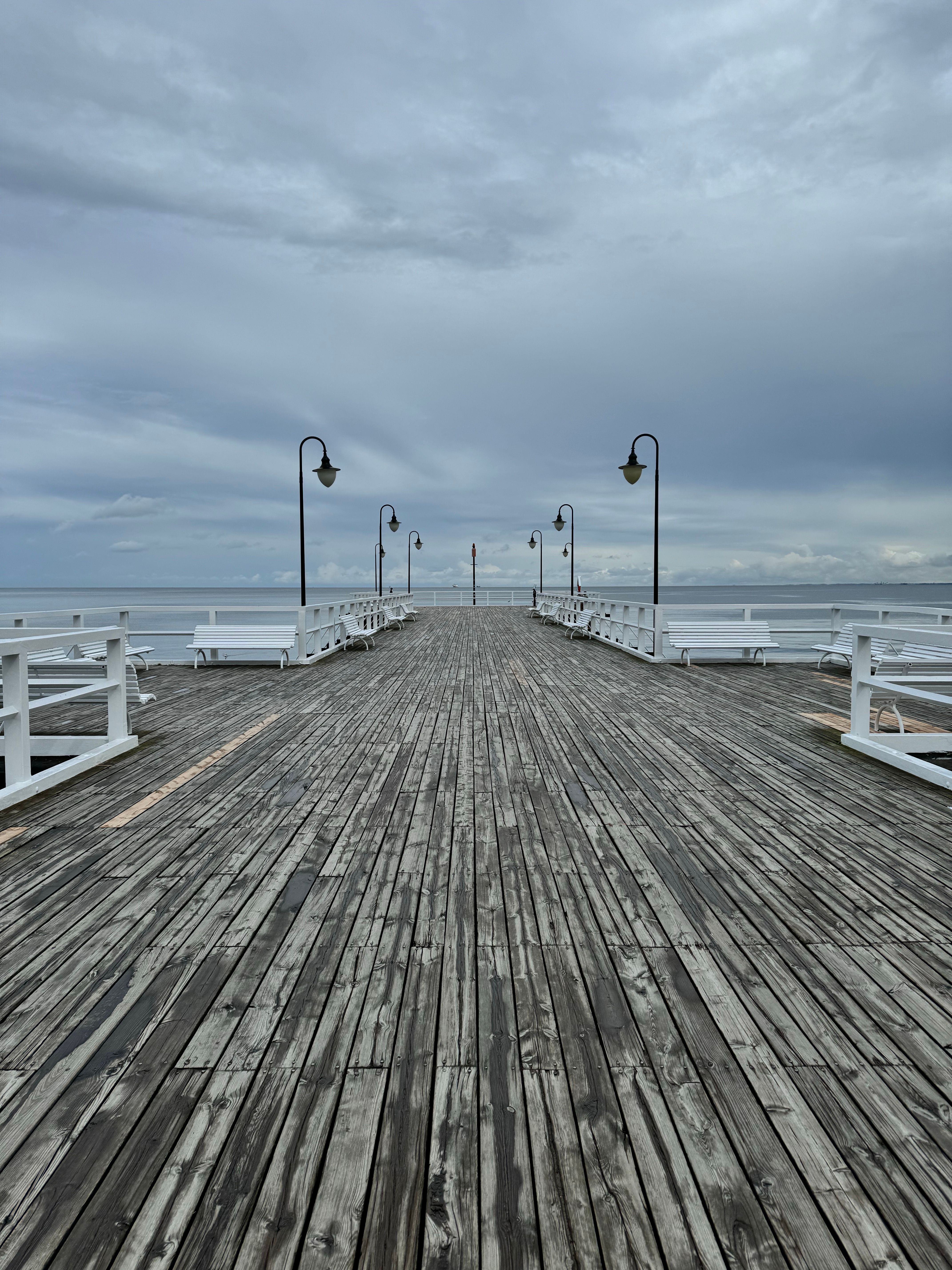 Dark Green Sea Water Wooden Pier · Free Stock Photo