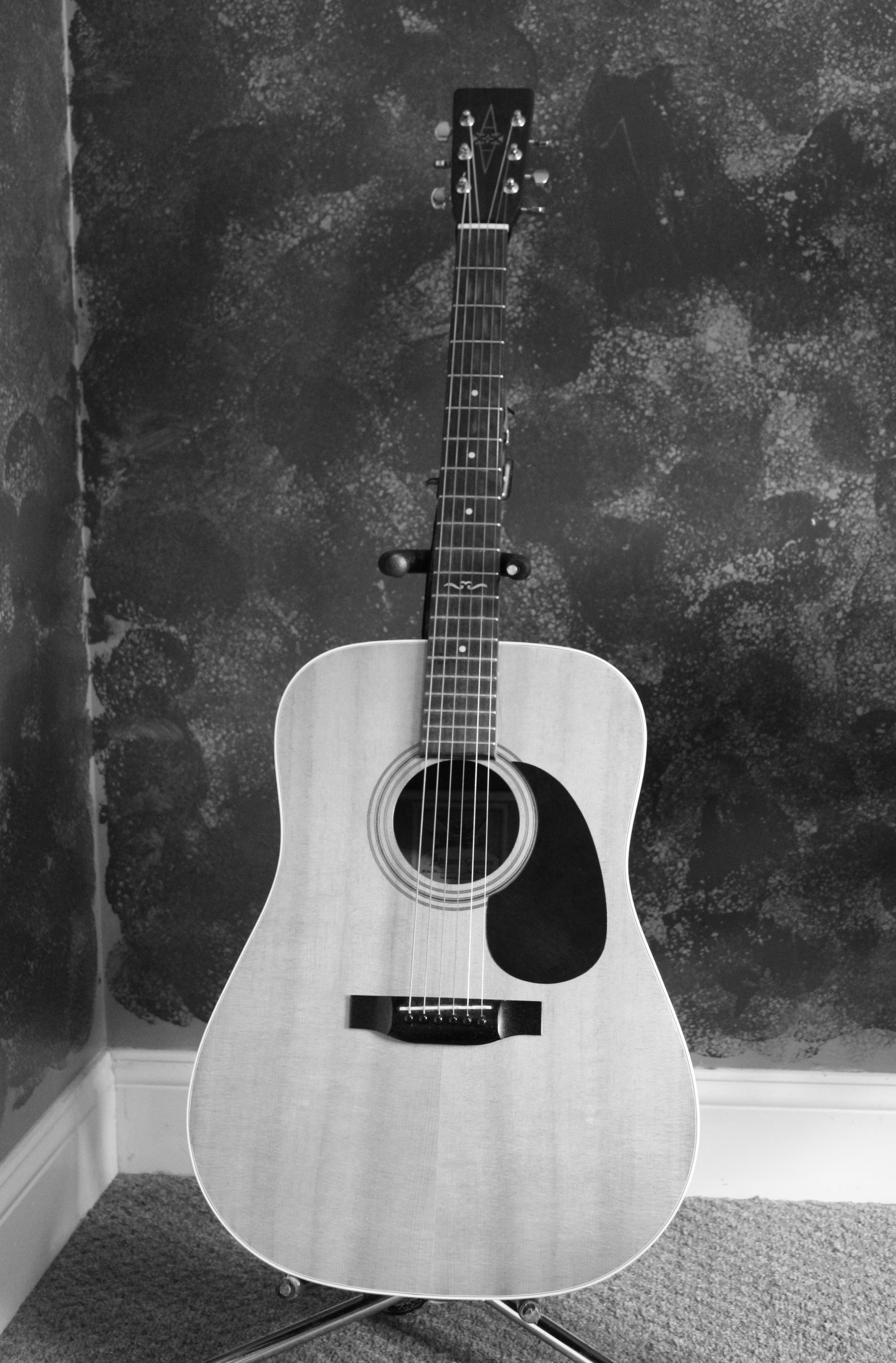 Guitar Covered With String Lights · Free Stock Photo