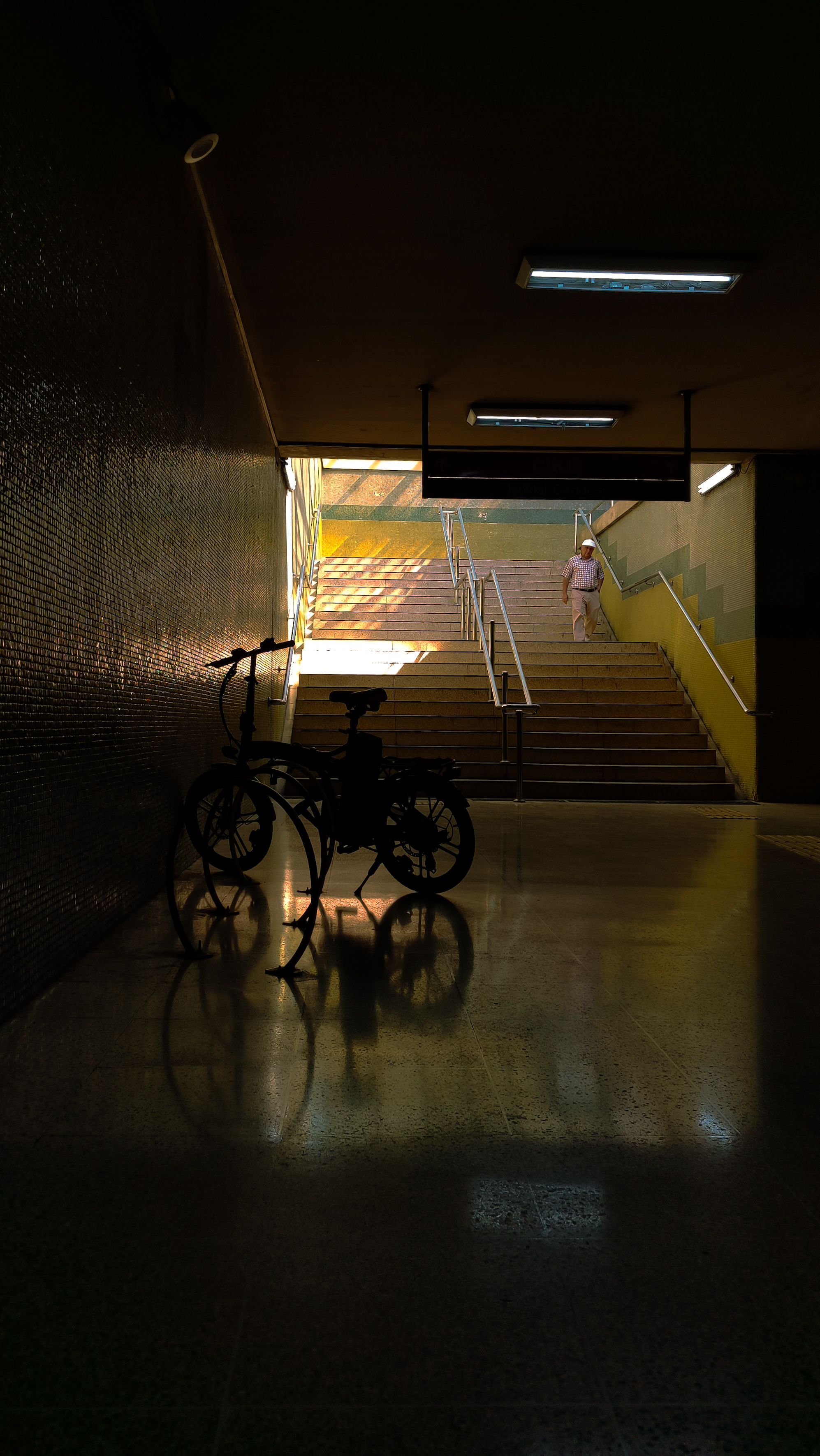 Bicycle in Underground Passageway · Free Stock Photo