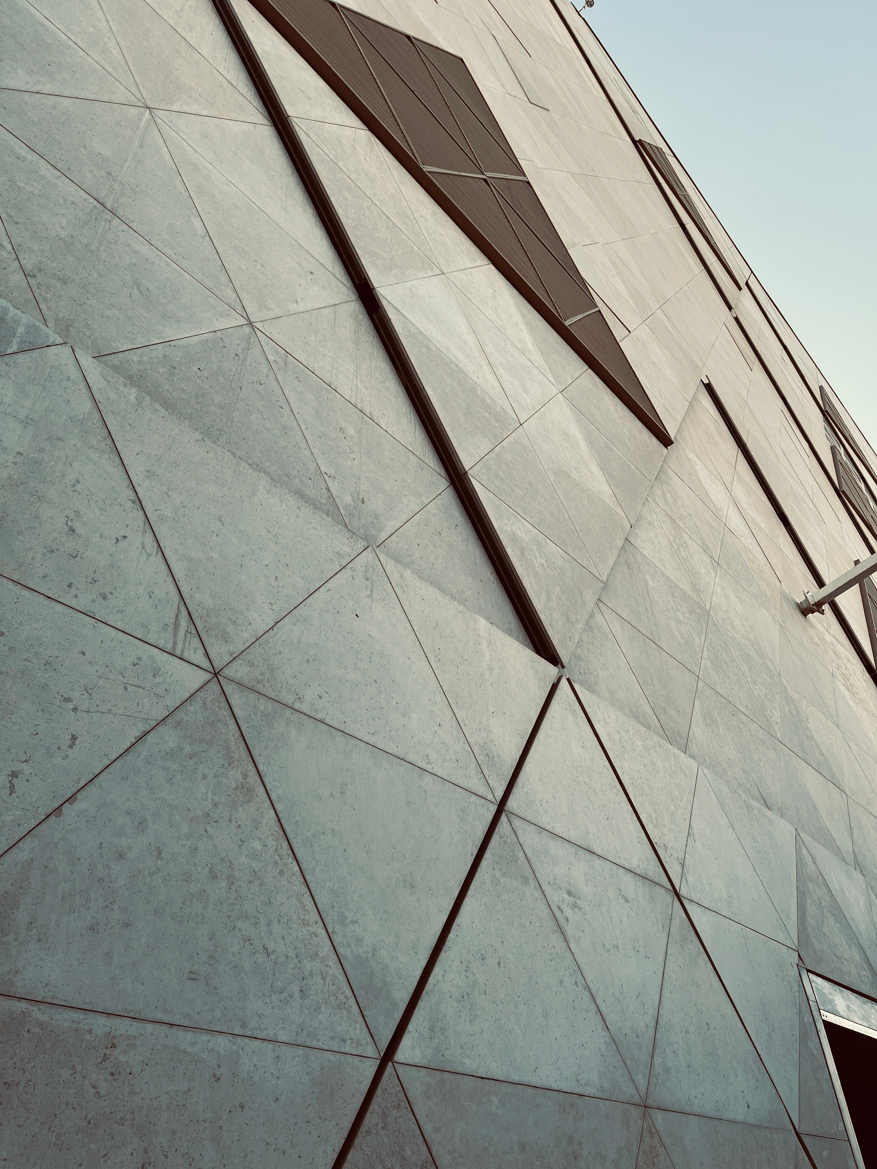 Monumental Concrete Facade · Free Stock Photo
