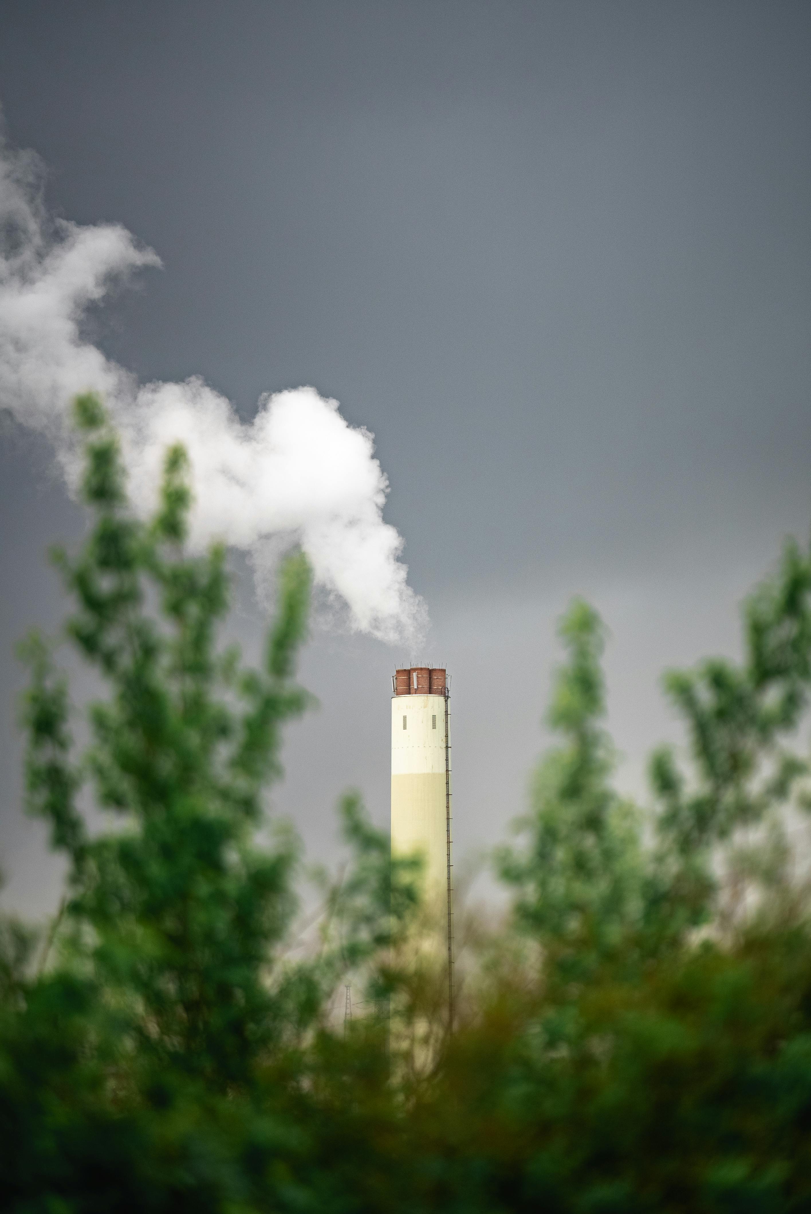 White Smoke Coming Out from a Building · Free Stock Photo