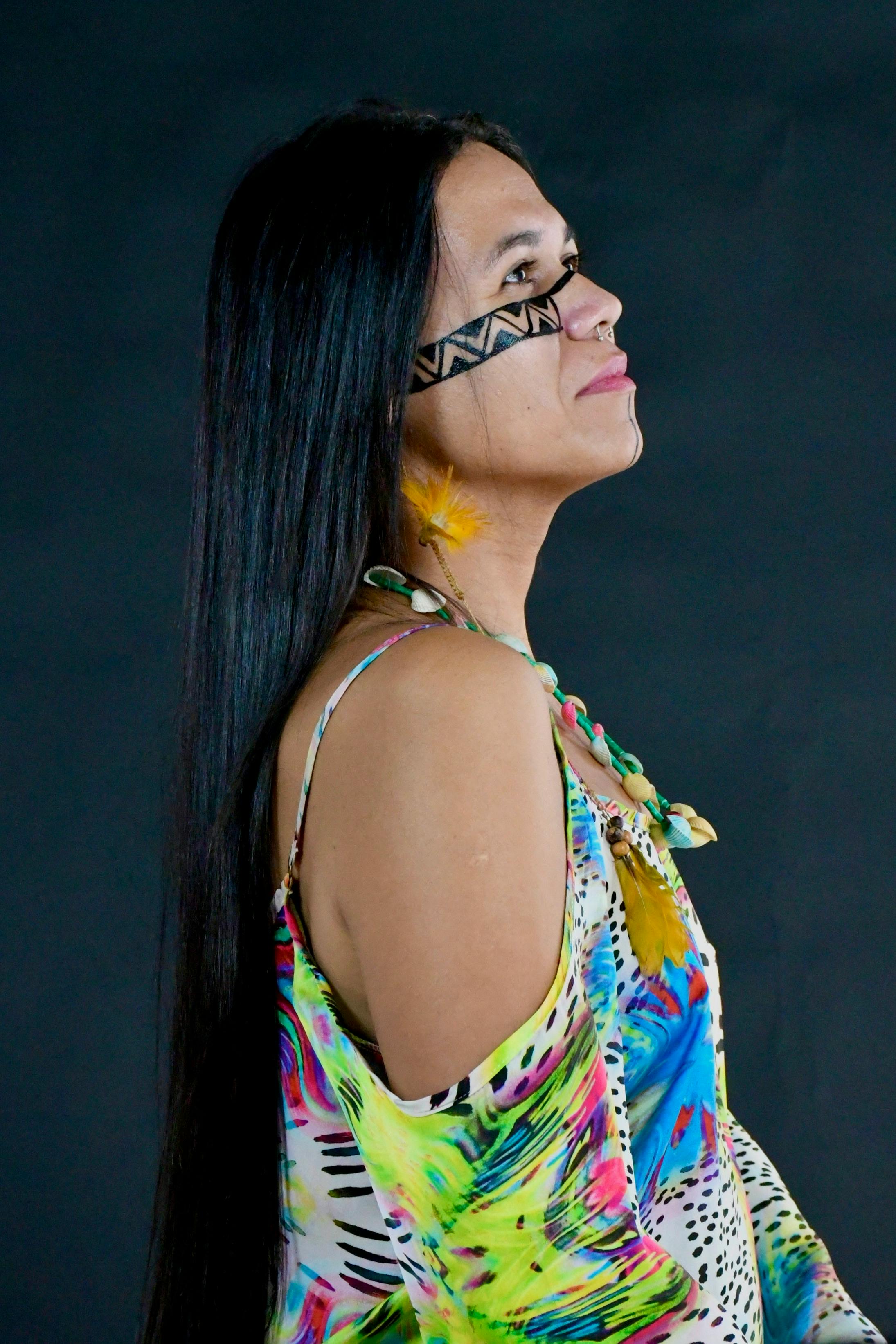 Woman in Black Hijab with Metal Facemask · Free Stock Photo