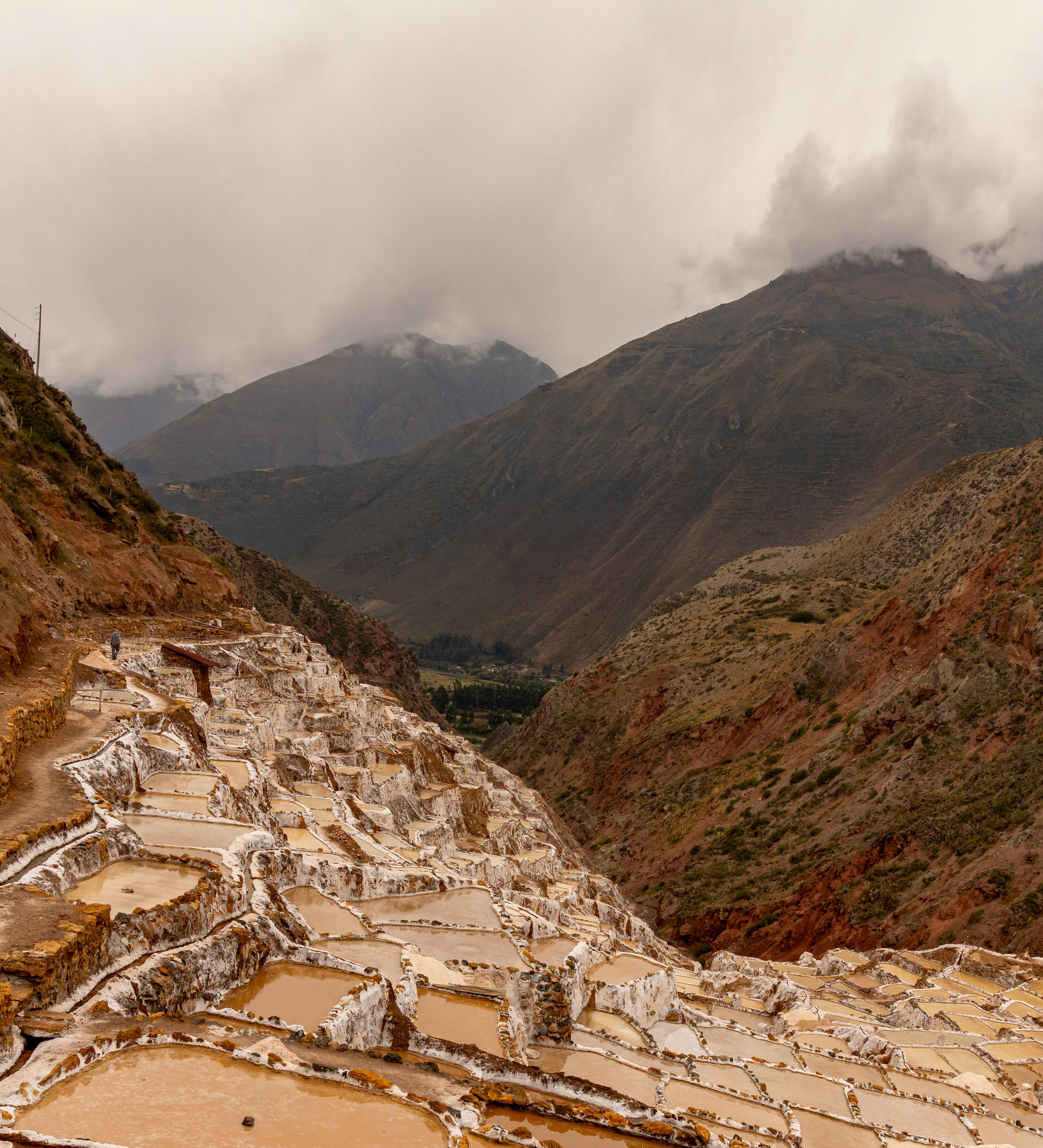 Tourists Visiting Ancient Saline Terraces in Andes Peru · Free Stock Photo
