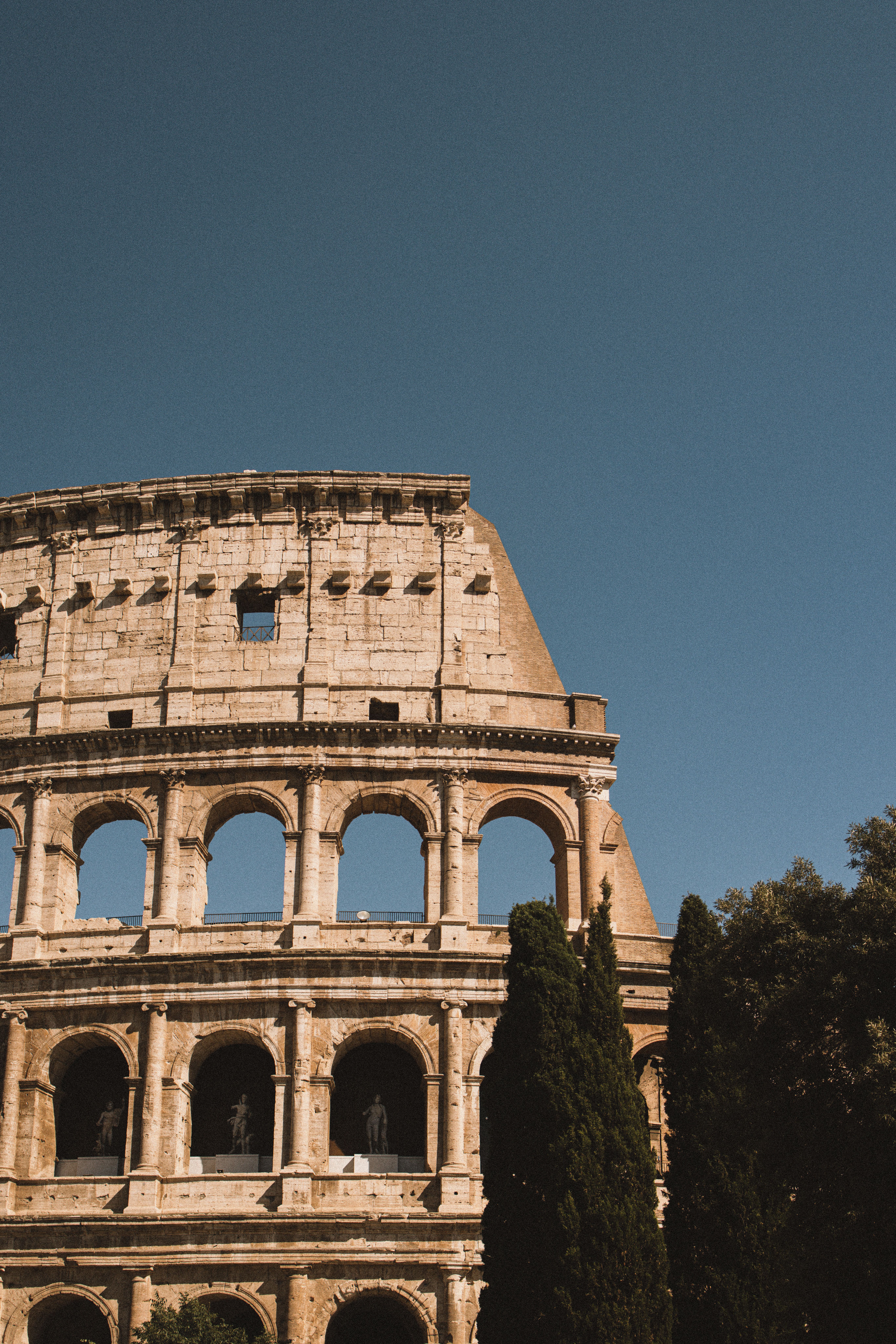 Aerial View of Rome's Iconic Colosseum · Free Stock Photo