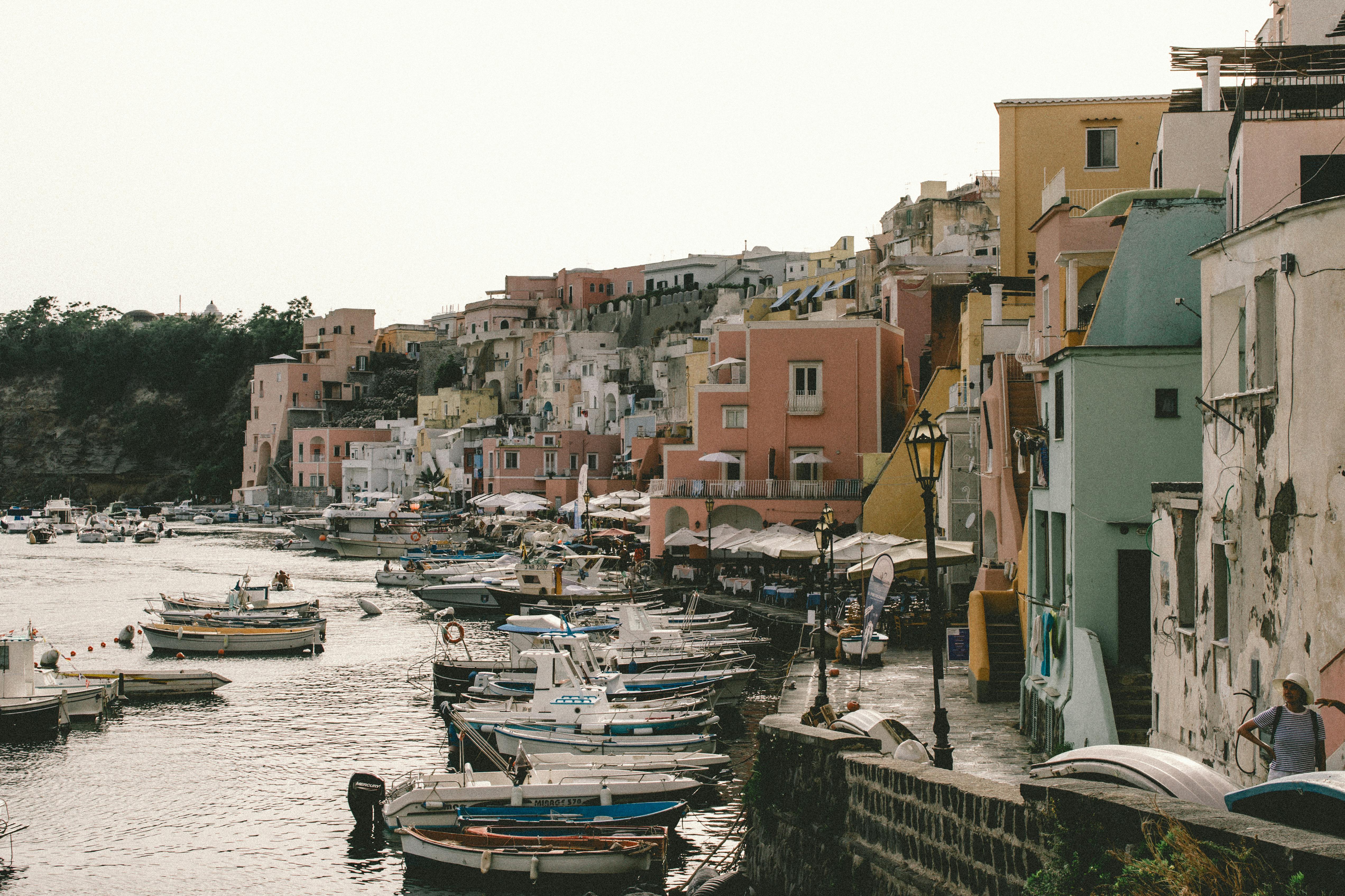 Boats in the Procida Marina, Italy · Free Stock Photo