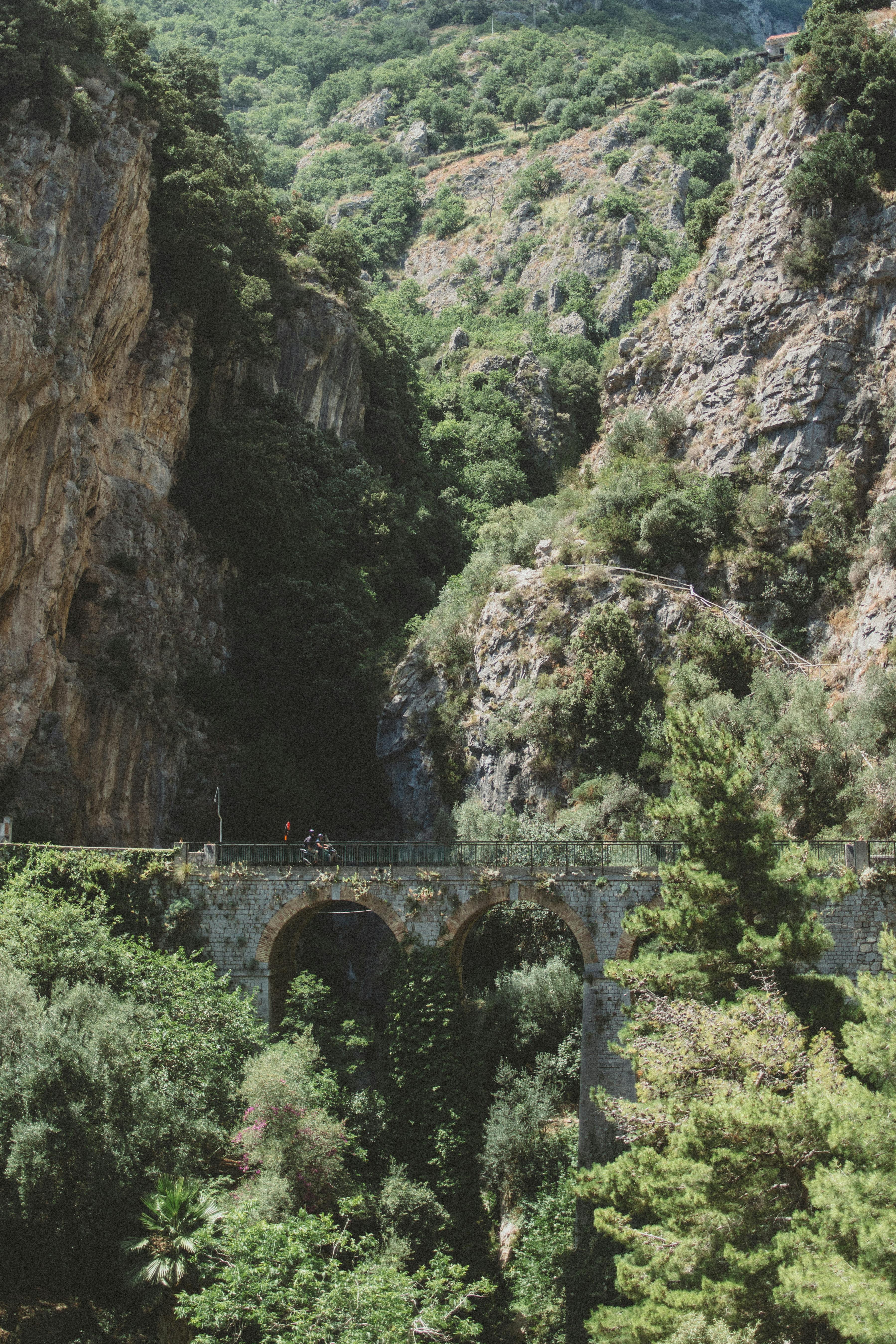 Bridge between Two Mountains · Free Stock Photo