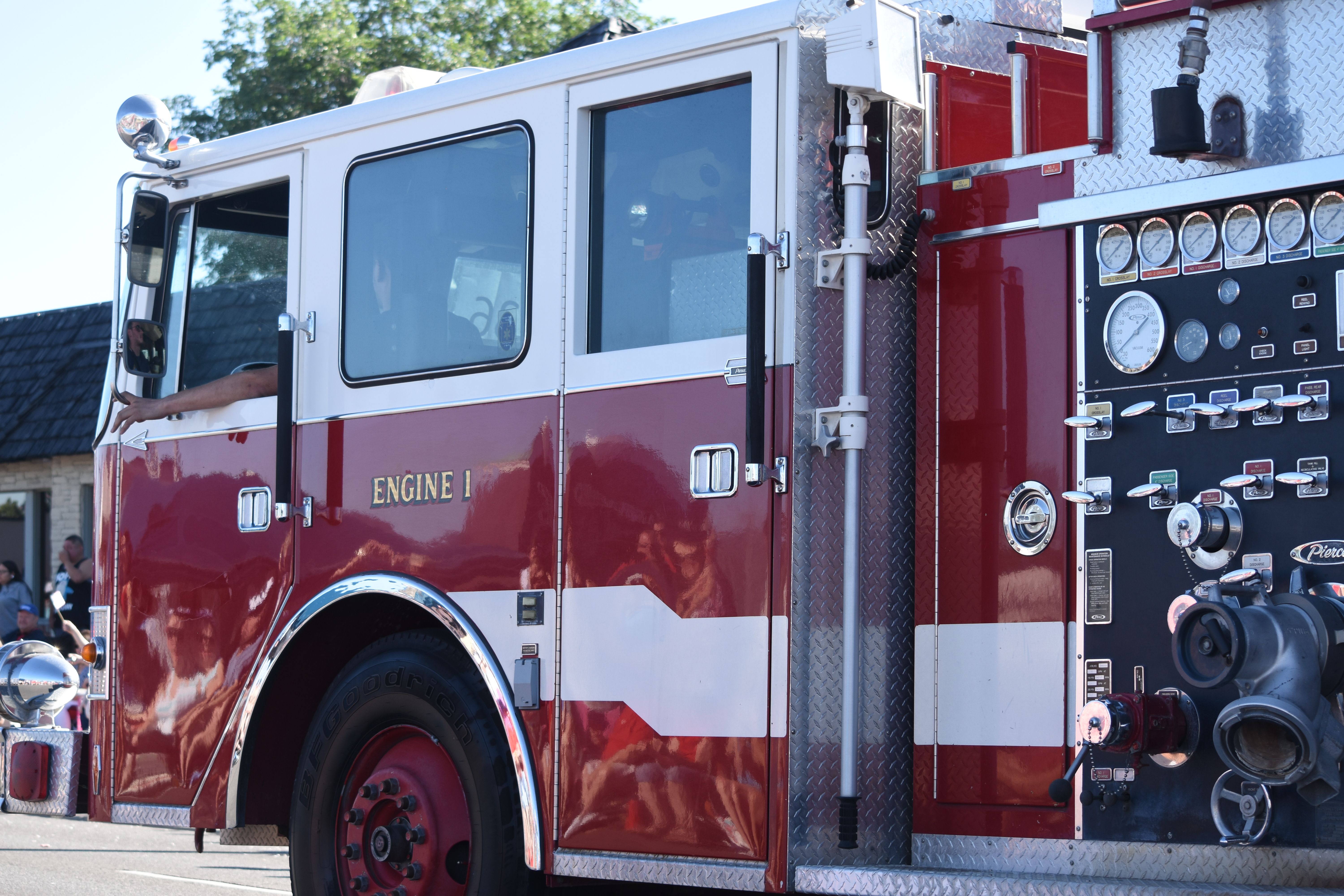 Firetruck on Street · Free Stock Photo