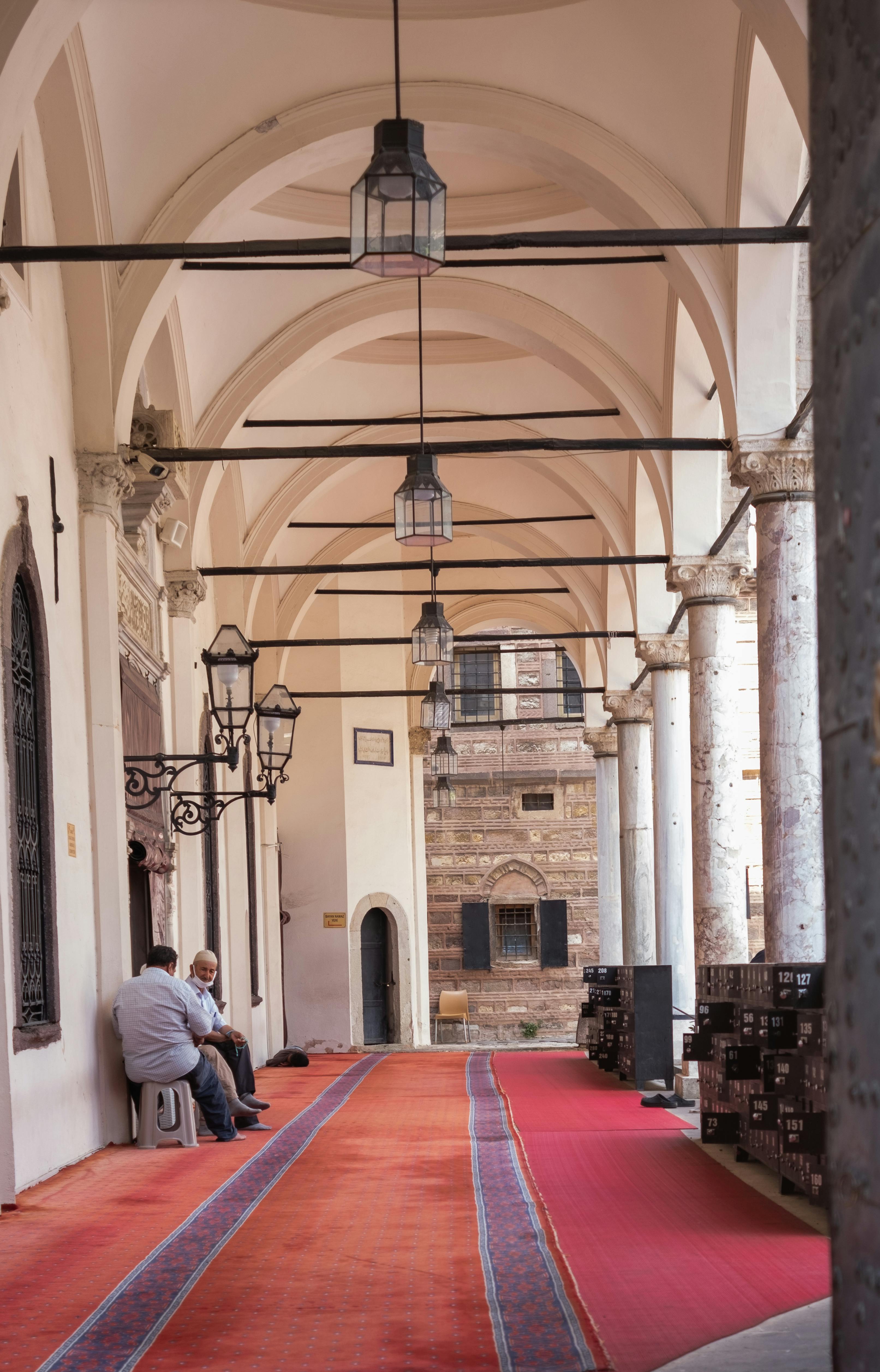 Men Sitting at Mosque · Free Stock Photo