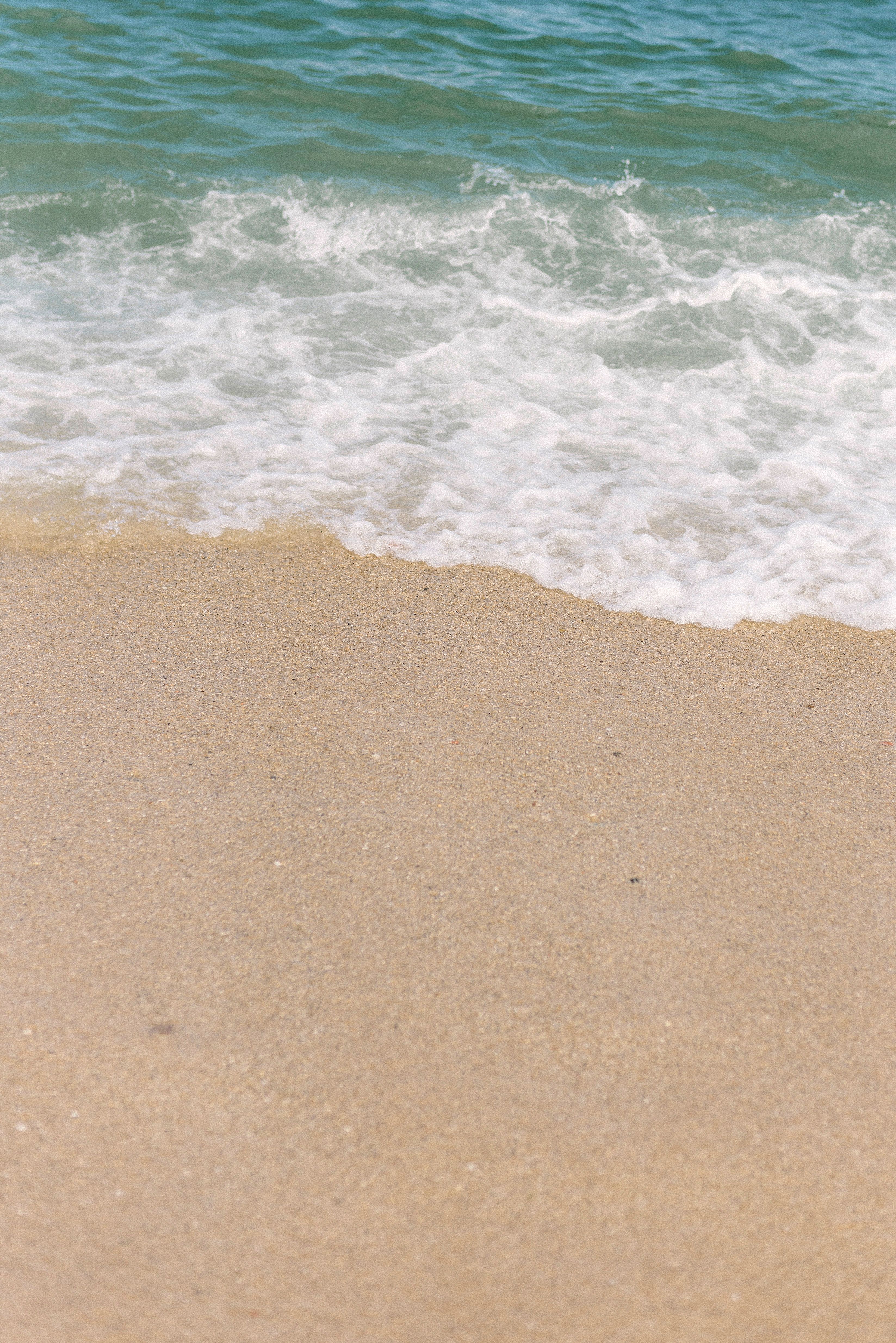 Wave Washing Sand on Beach · Free Stock Photo