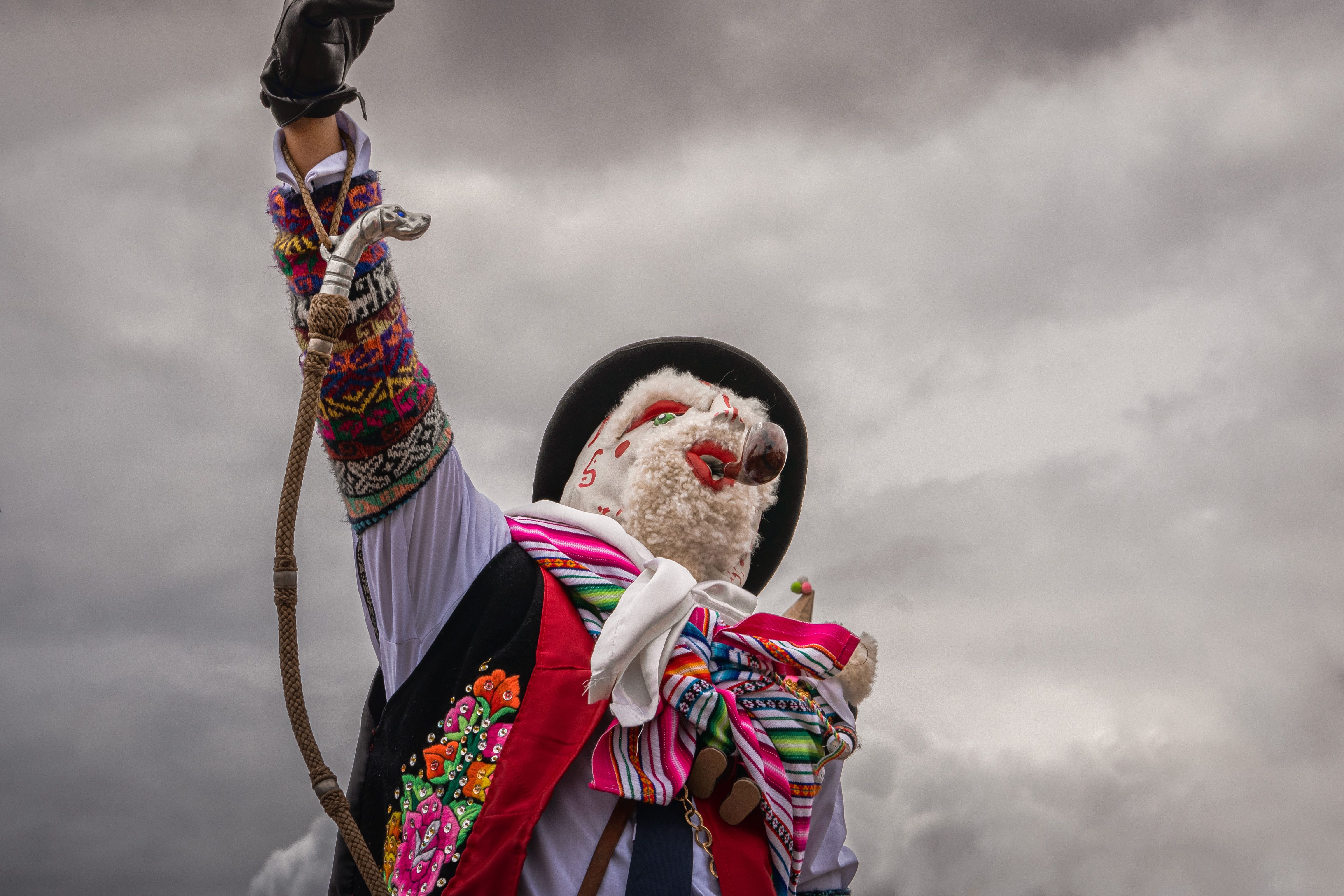 Man Wearing Bird Costume Among Clouds · Free Stock Photo