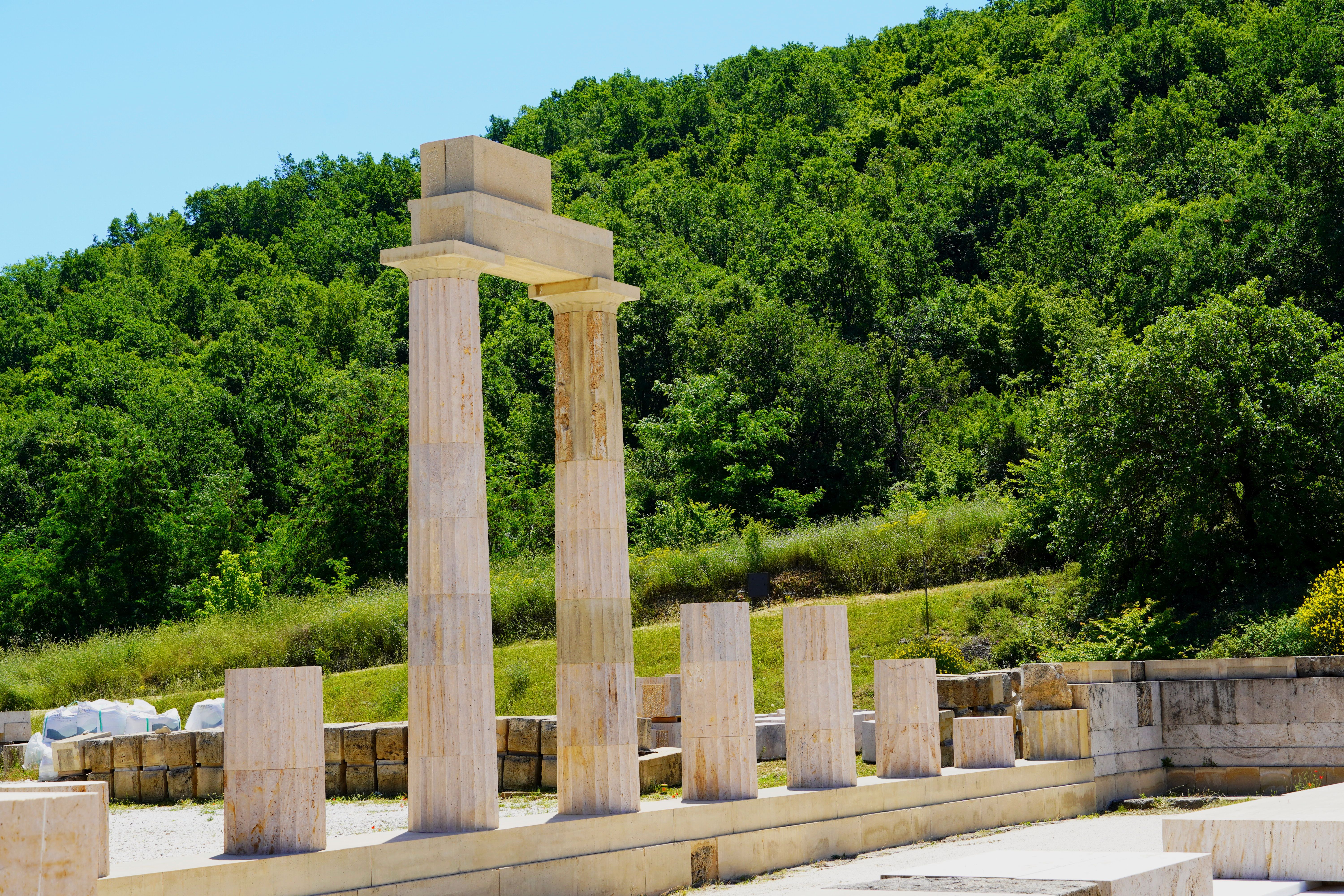 View of the Palace of Aigai (Aegae) in Macedonia, Greece · Free Stock Photo