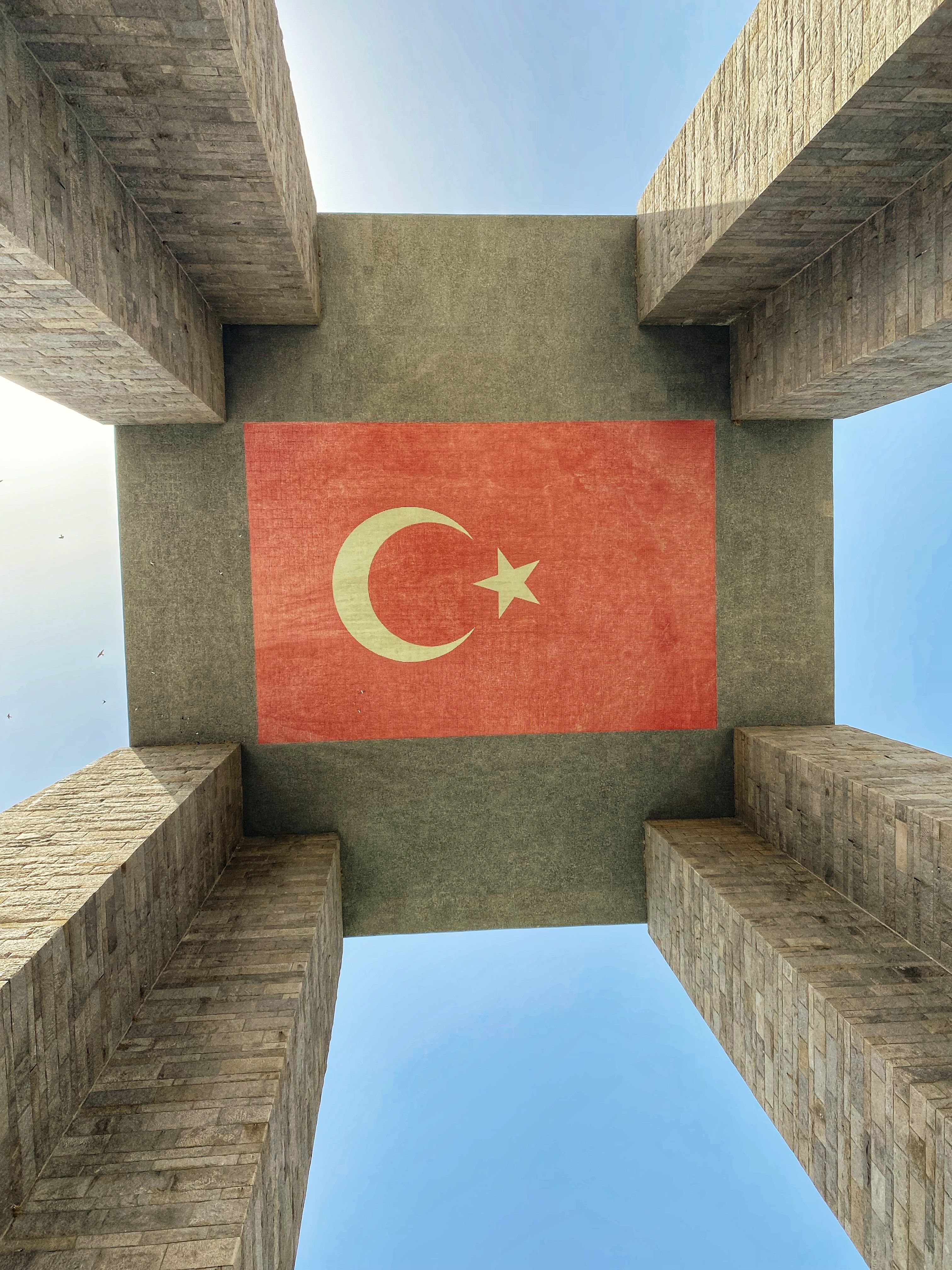 Turkey flag in the sky · Free Stock Photo