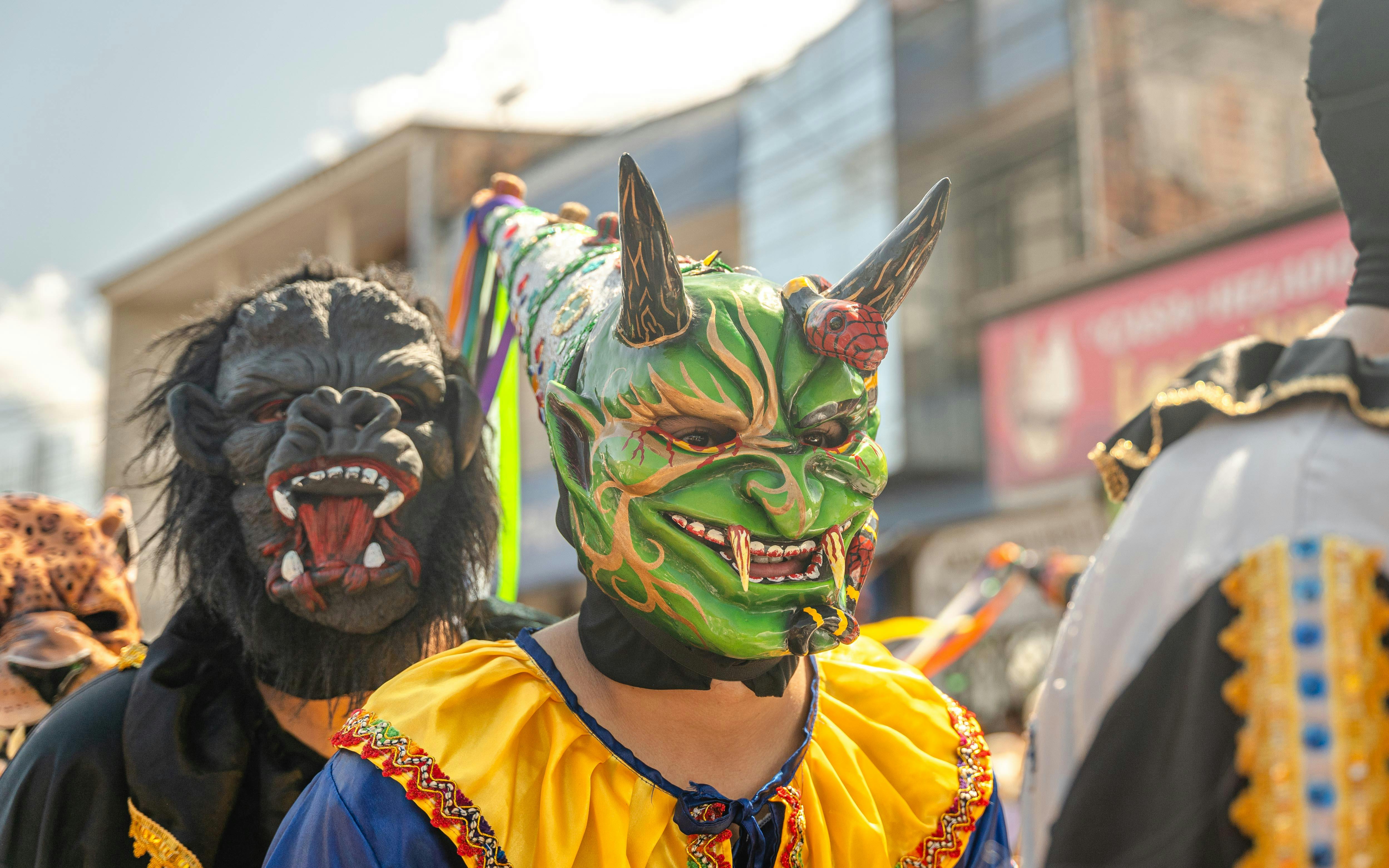 People in Masks in Parade · Free Stock Photo