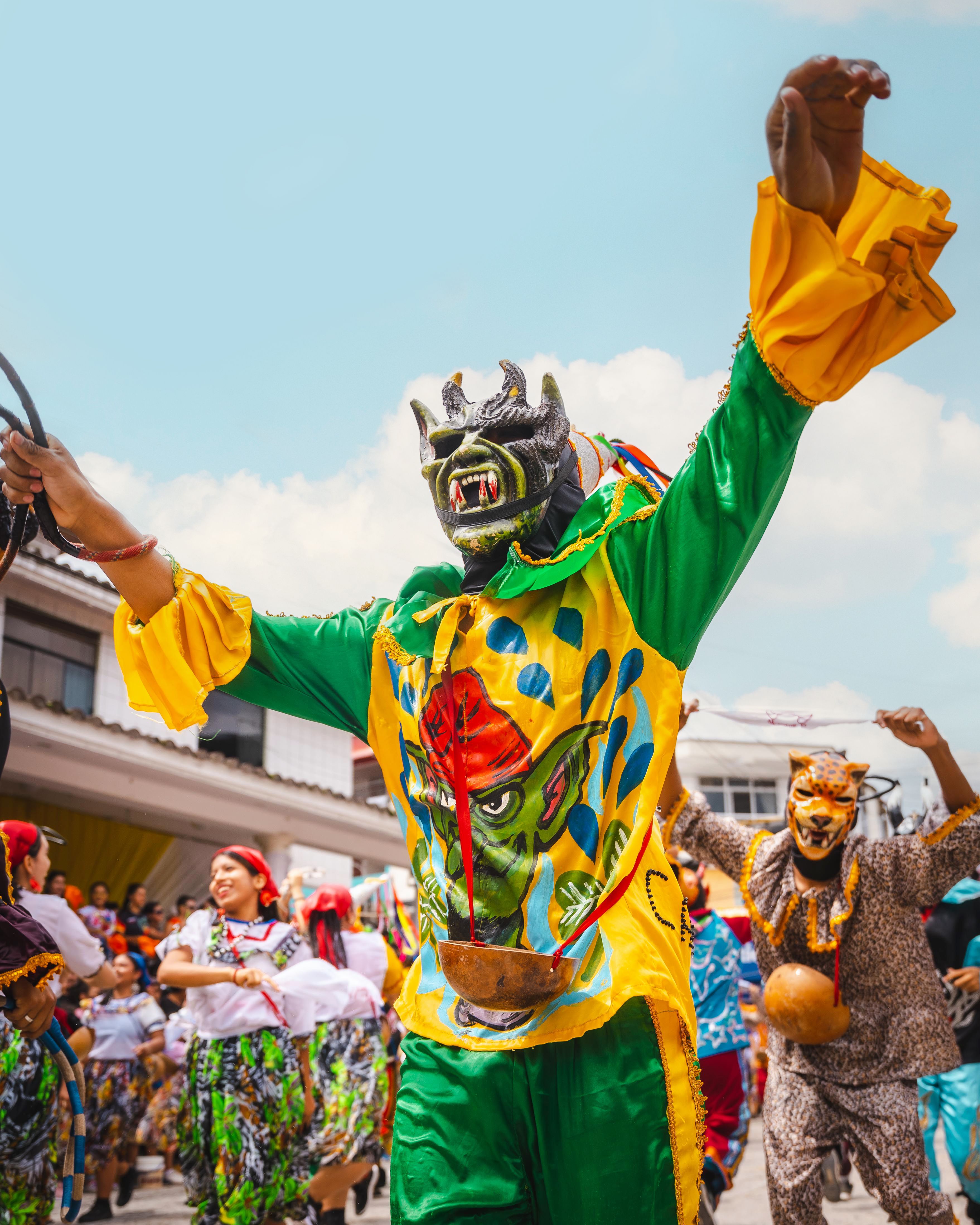People in Costumes Dancing during a Festival · Free Stock Photo