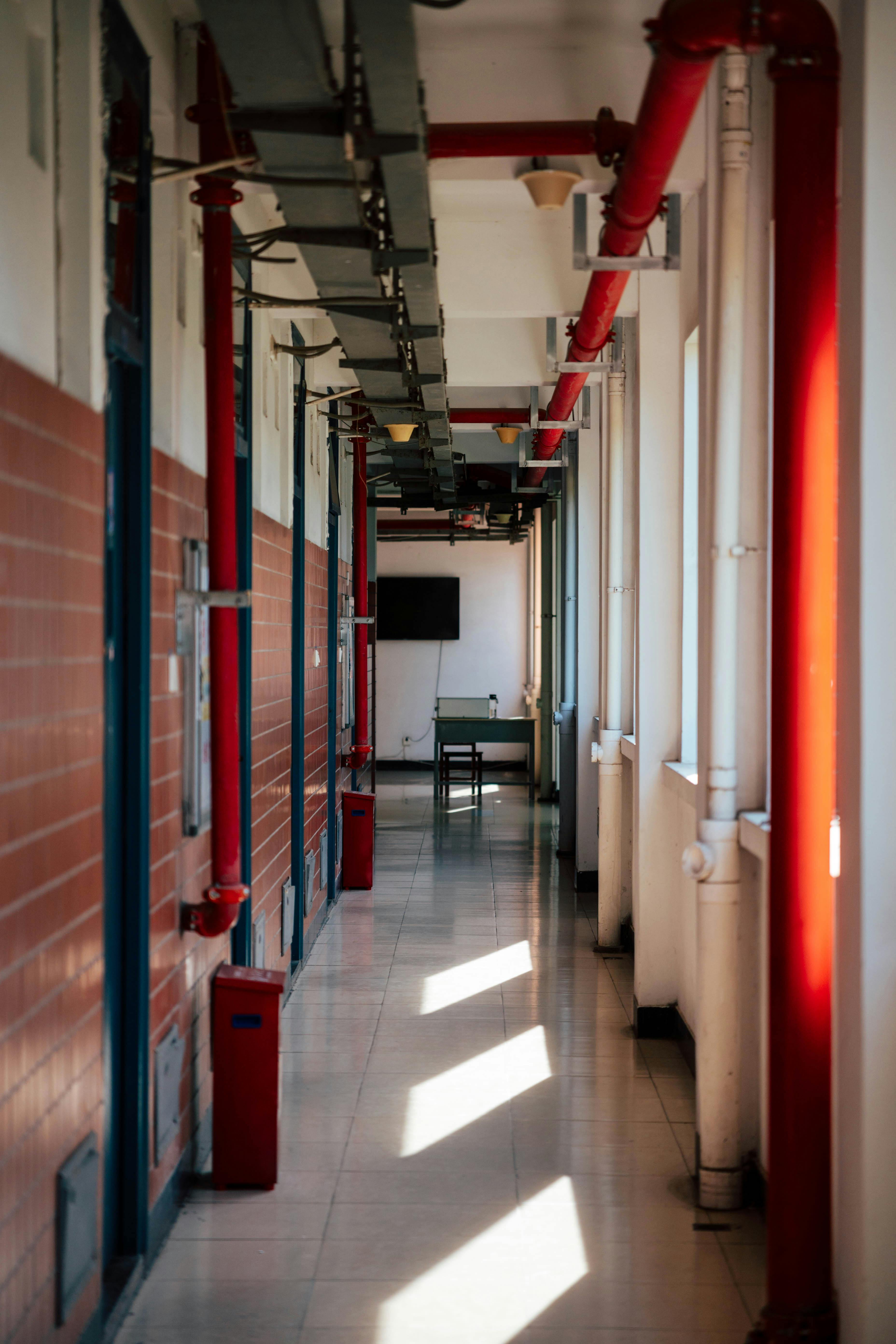 Pipes on Corridor · Free Stock Photo