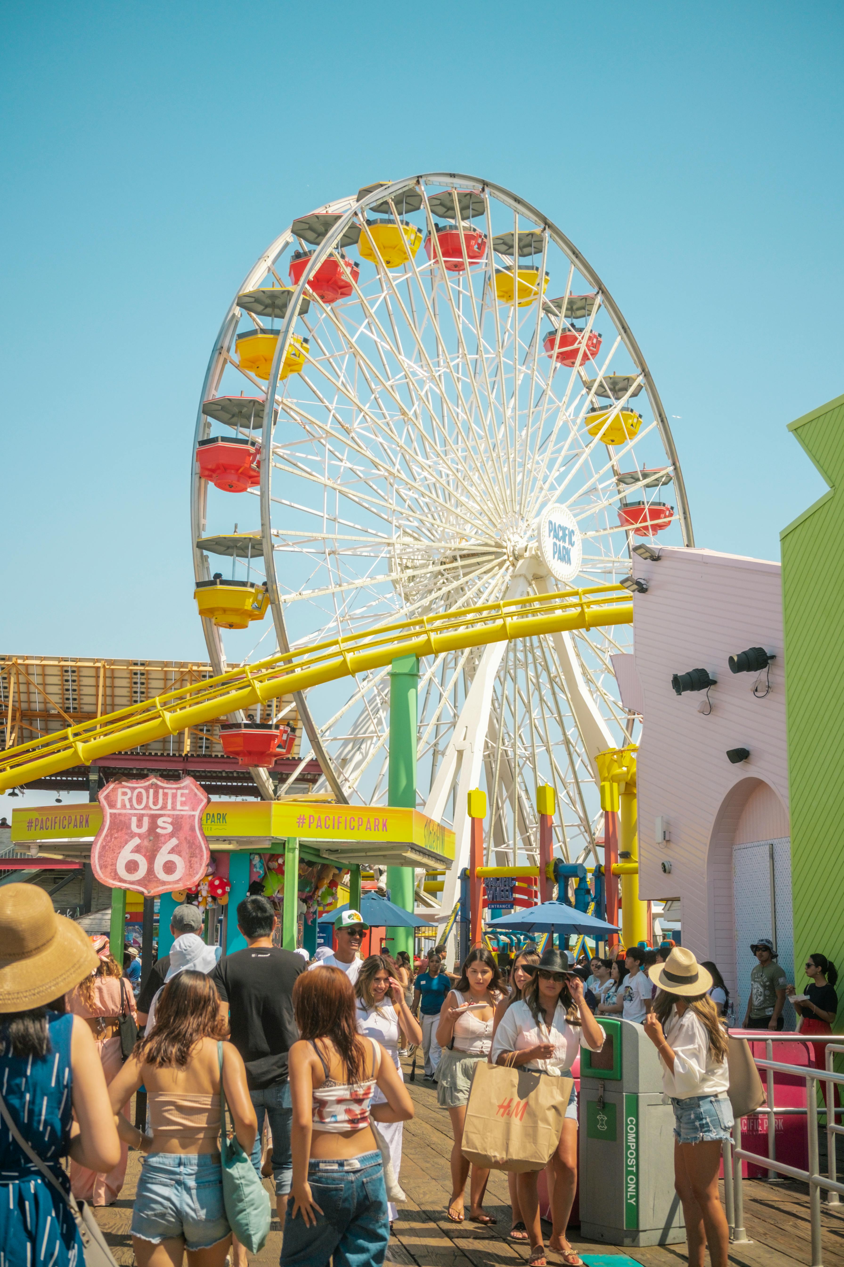 Funfair by the Sea in the Evening · Free Stock Photo