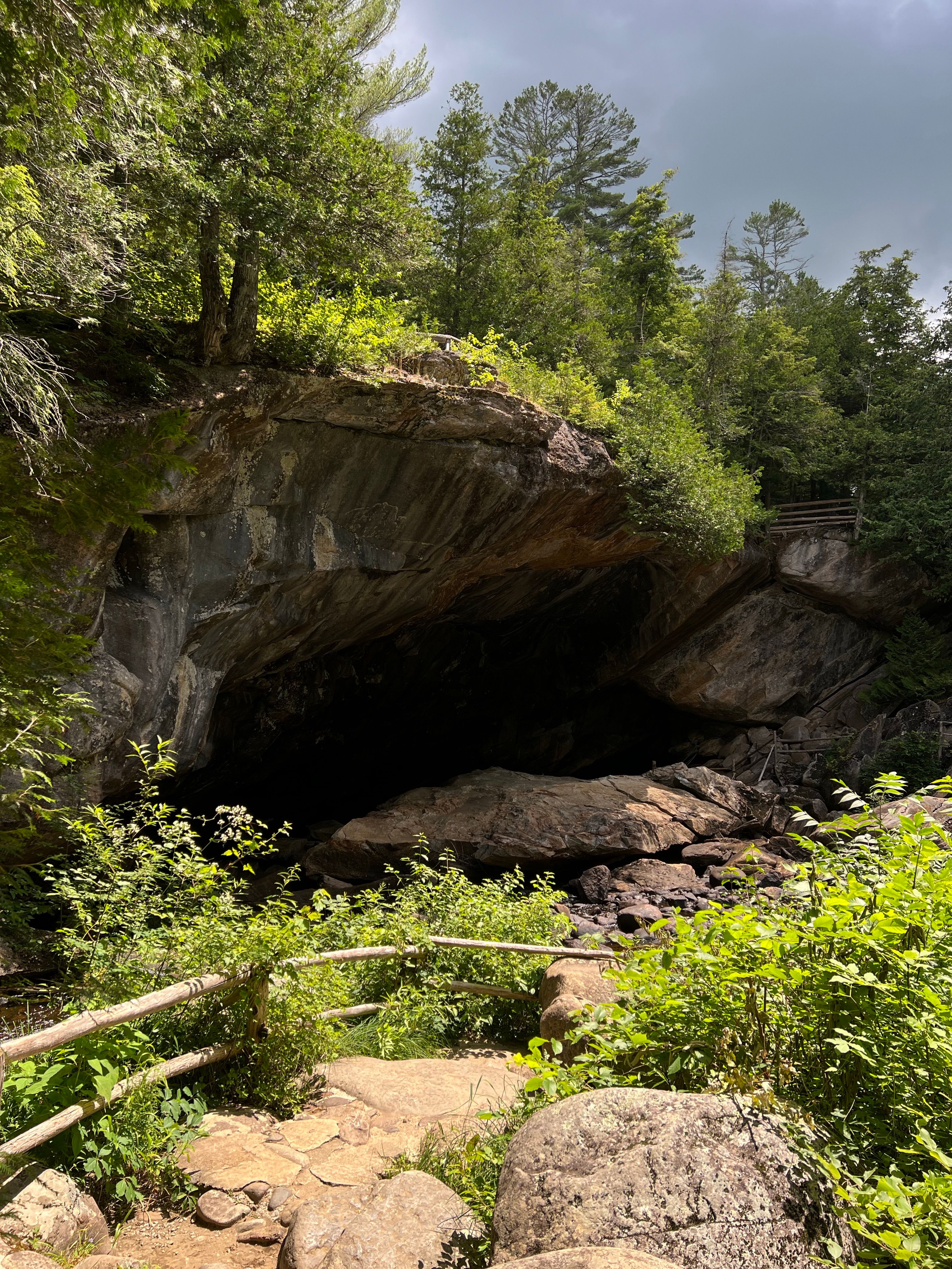 A Cave at the Natural Stone Bridge and Caves Park, Pottersville, New ...