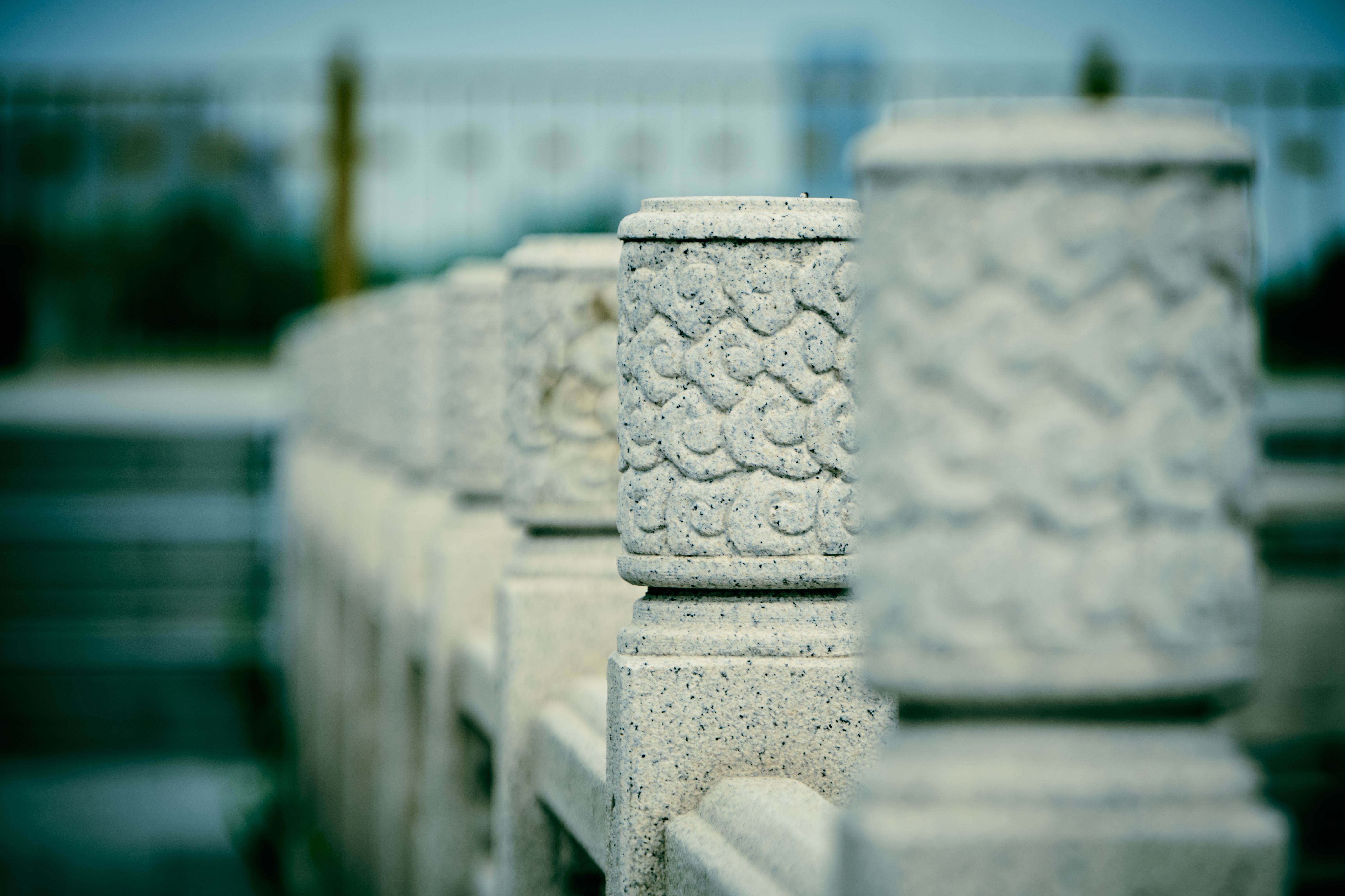 Close-up of Pillars with Patterns · Free Stock Photo