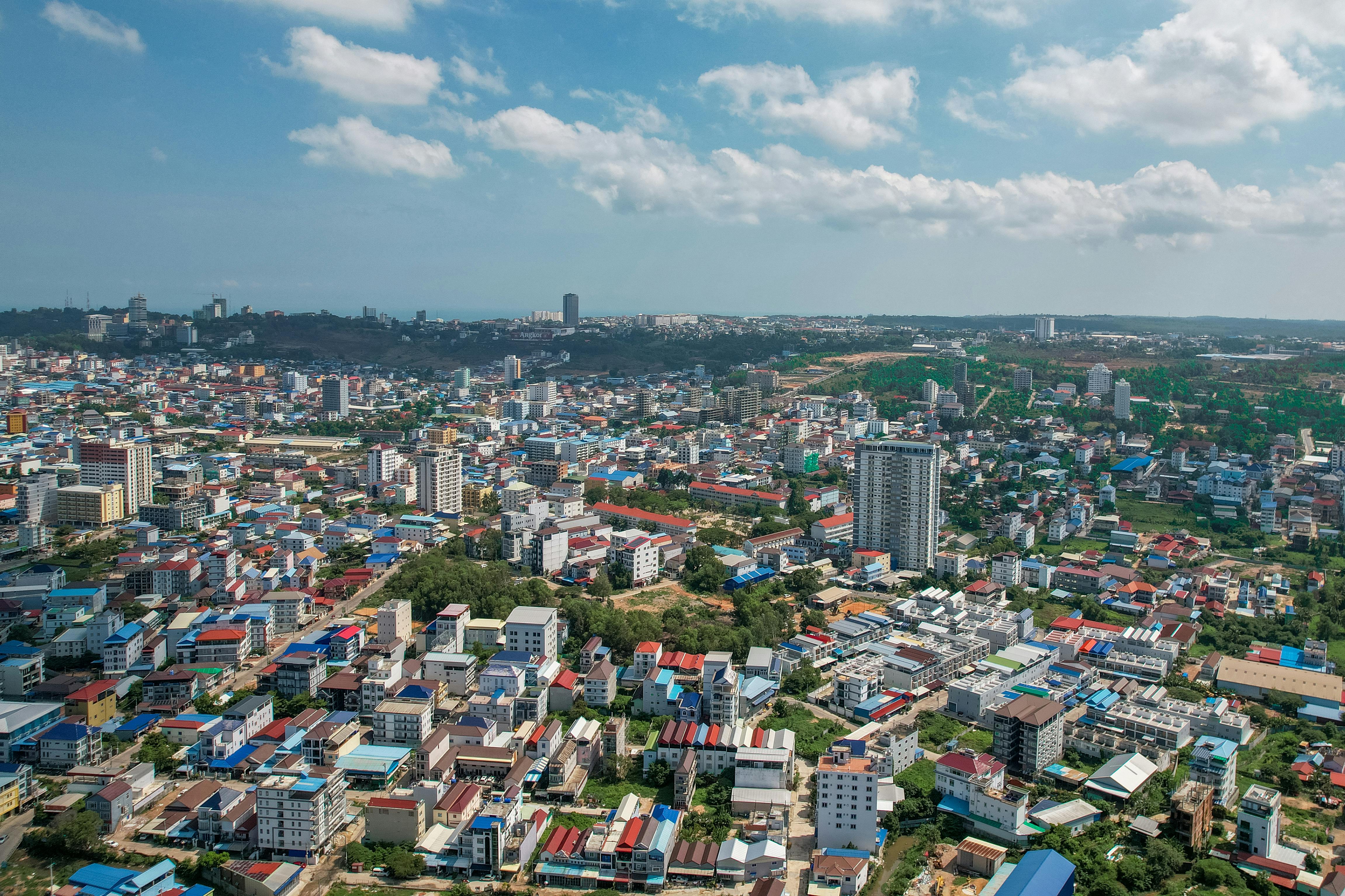 Aerial Photography of Yangon City in Myanmar · Free Stock Photo