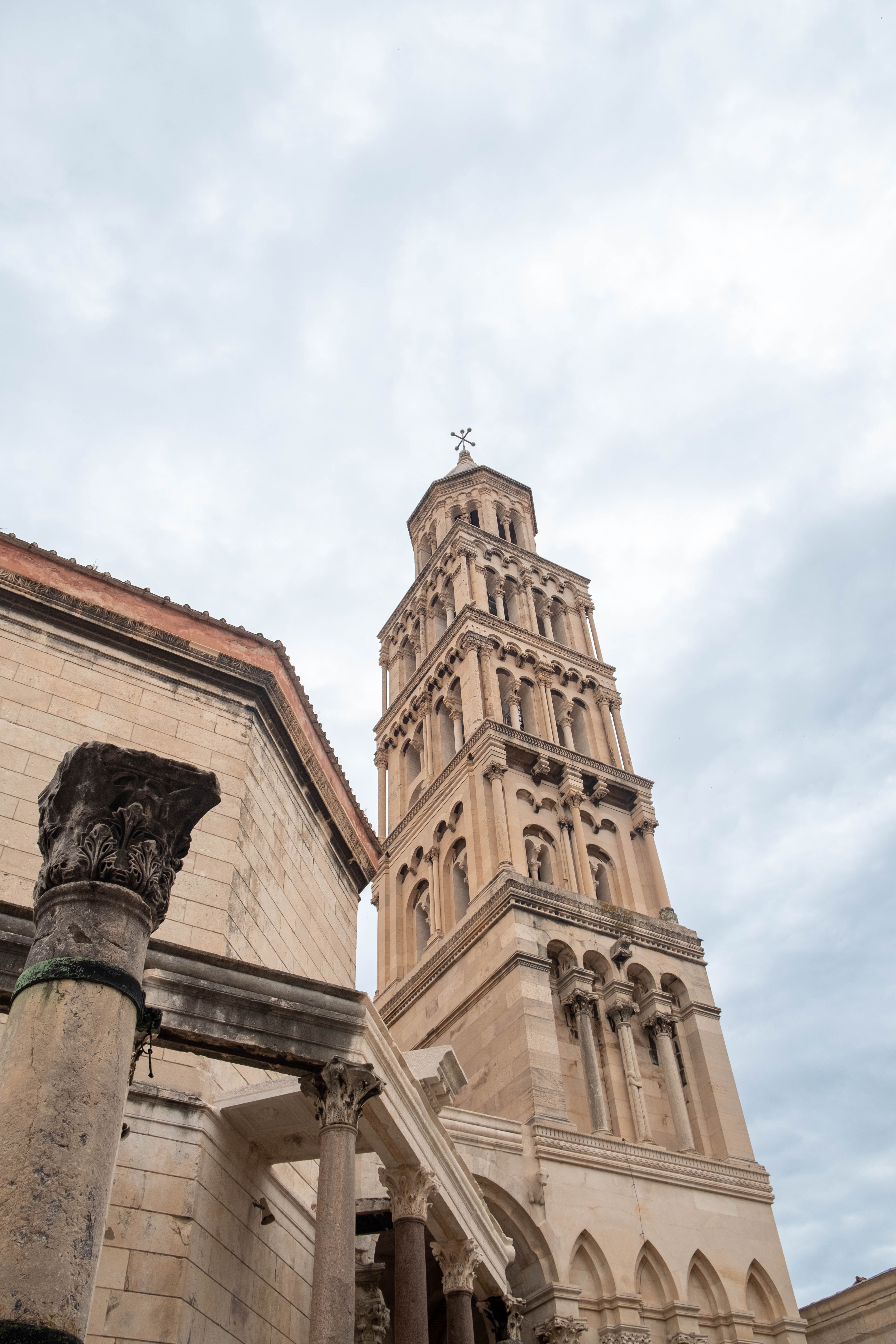 Bell Tower of the Ancient Cathedral in Split Croatia · Free Stock Photo