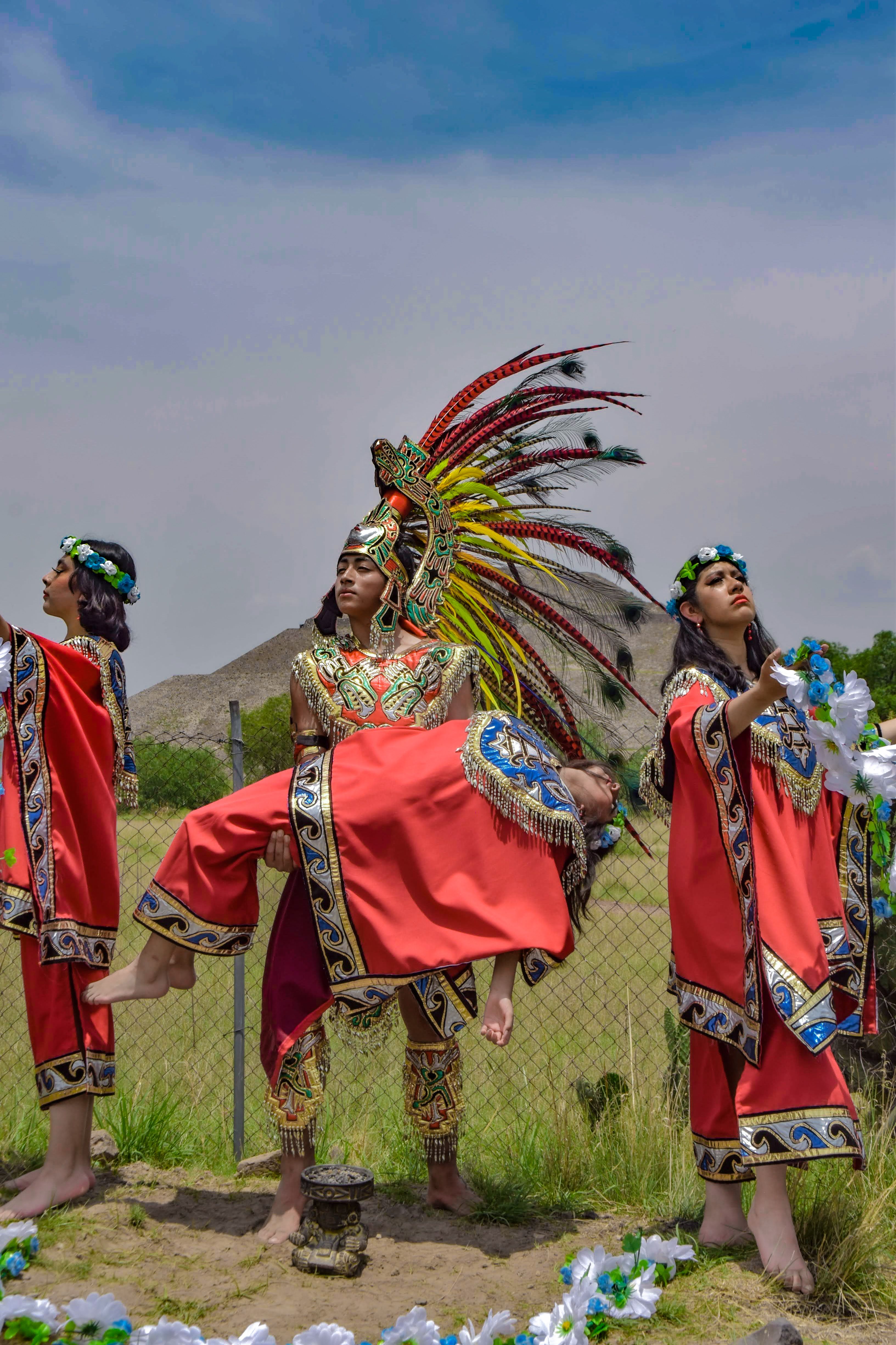 People Standing in Traditional Clothing in Traditional Ceremony in ...