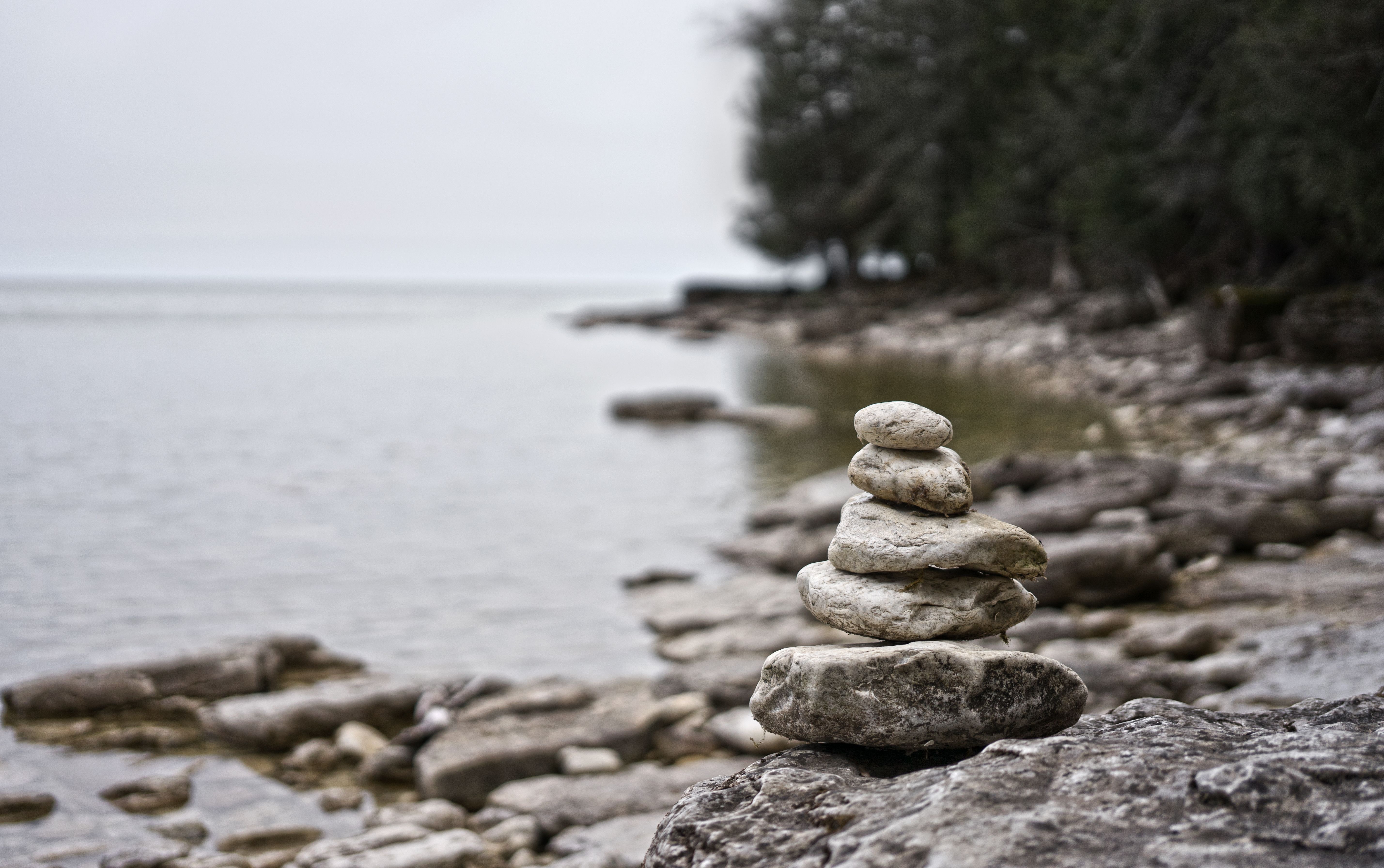 Stack of Stones on Coast · Free Stock Photo