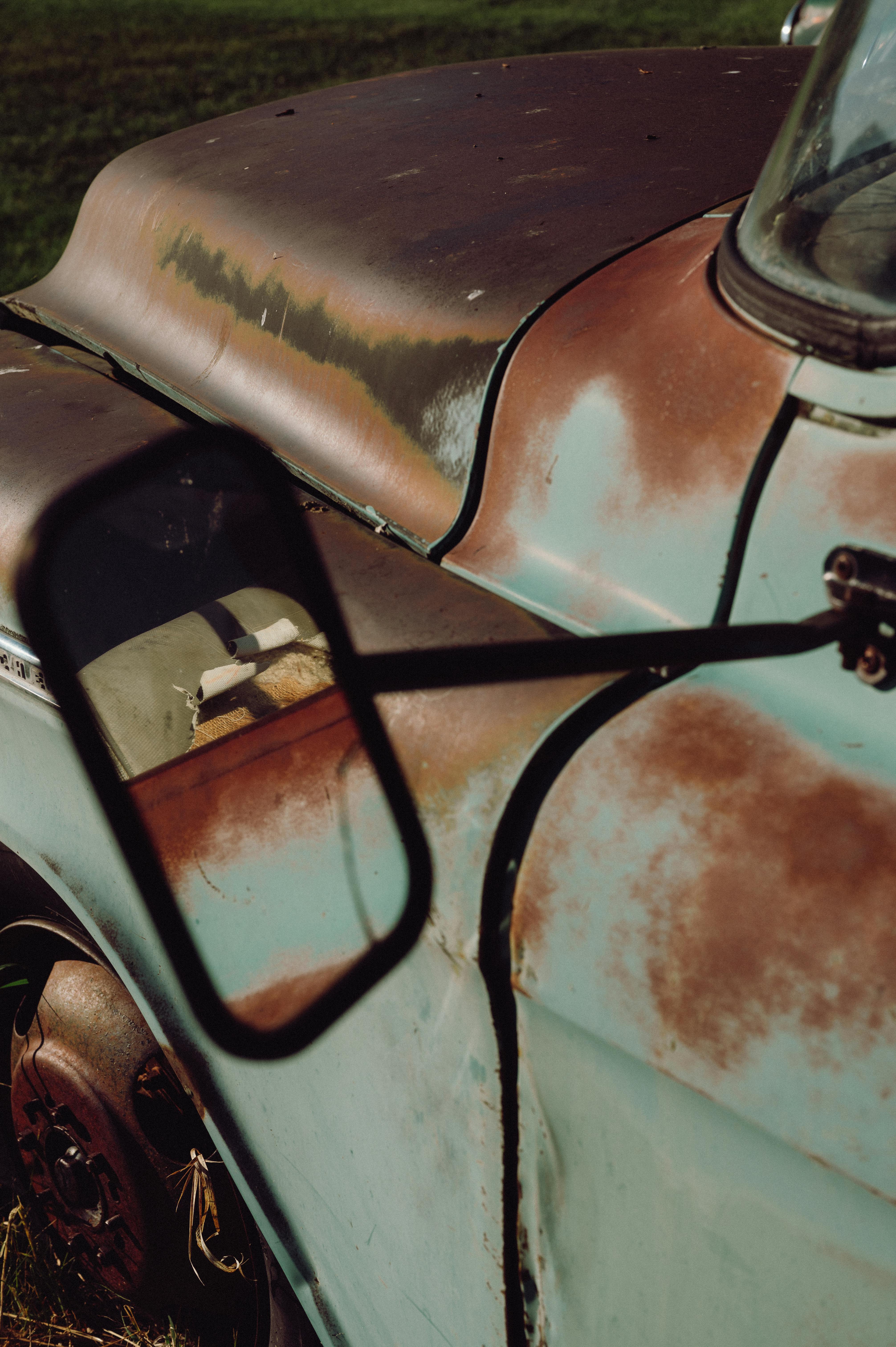 Side Mirror of Rusty Car · Free Stock Photo
