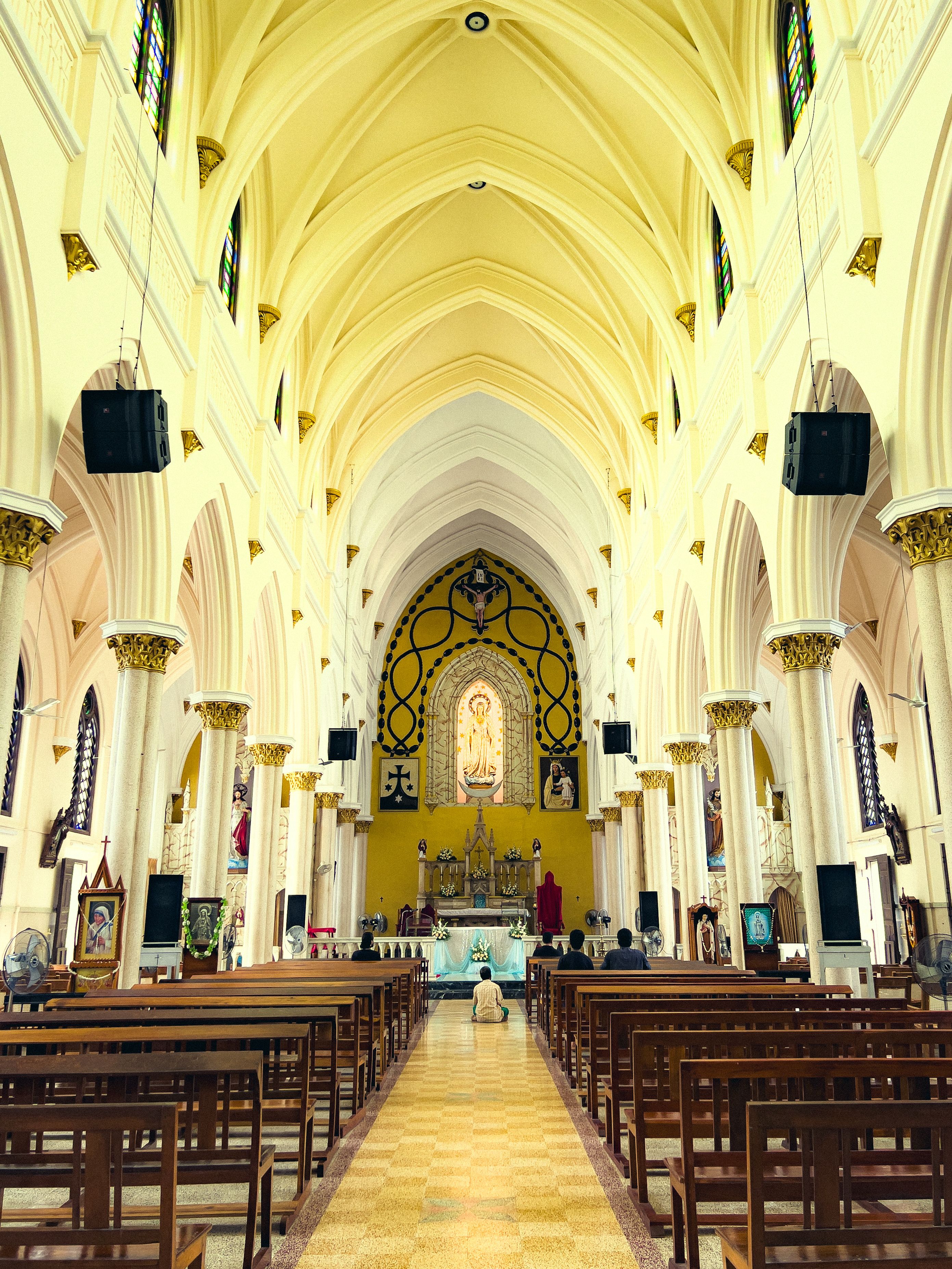 Dark Interior of Church in Copenhagen · Free Stock Photo
