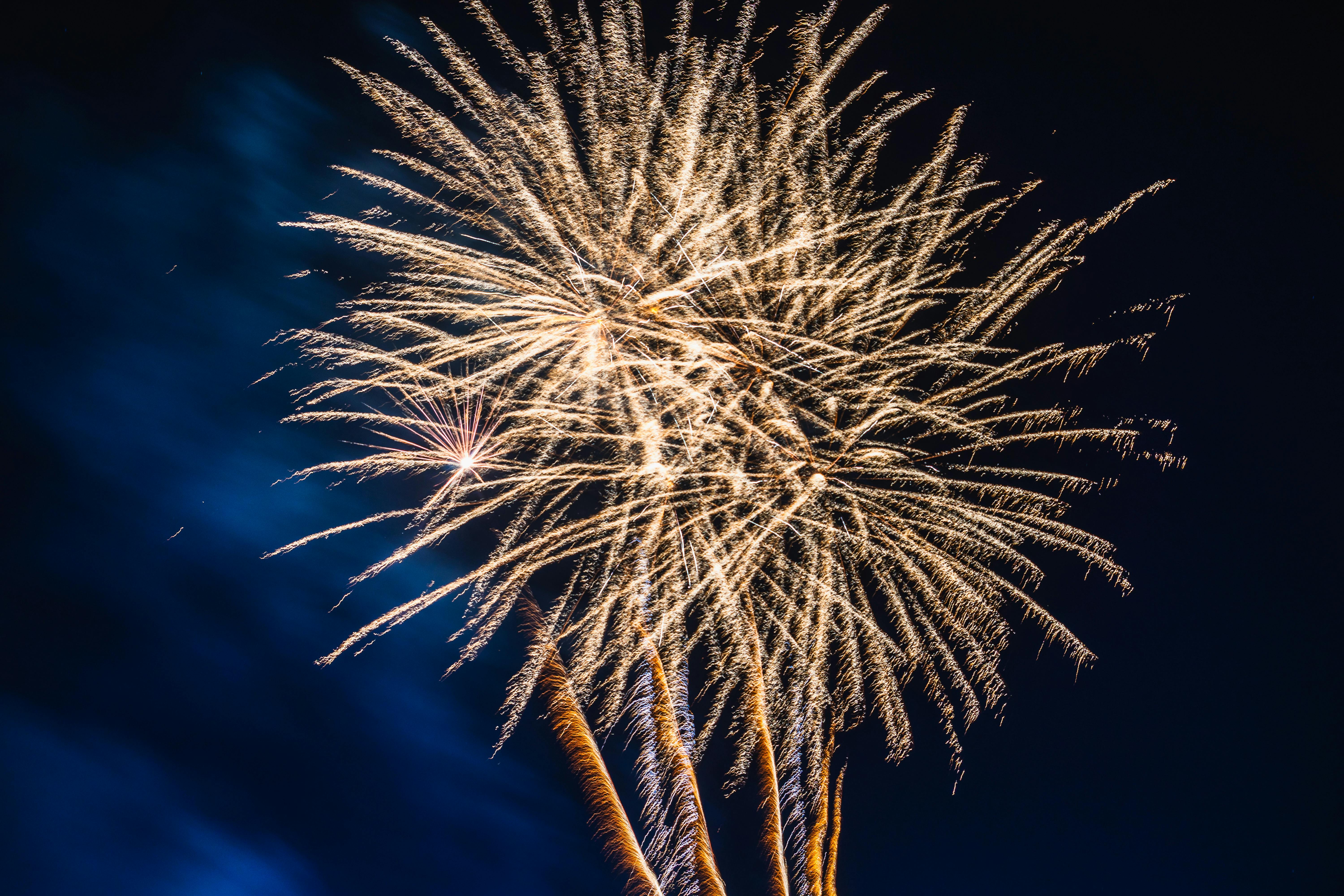 Photo of White and Brown Fireworks · Free Stock Photo