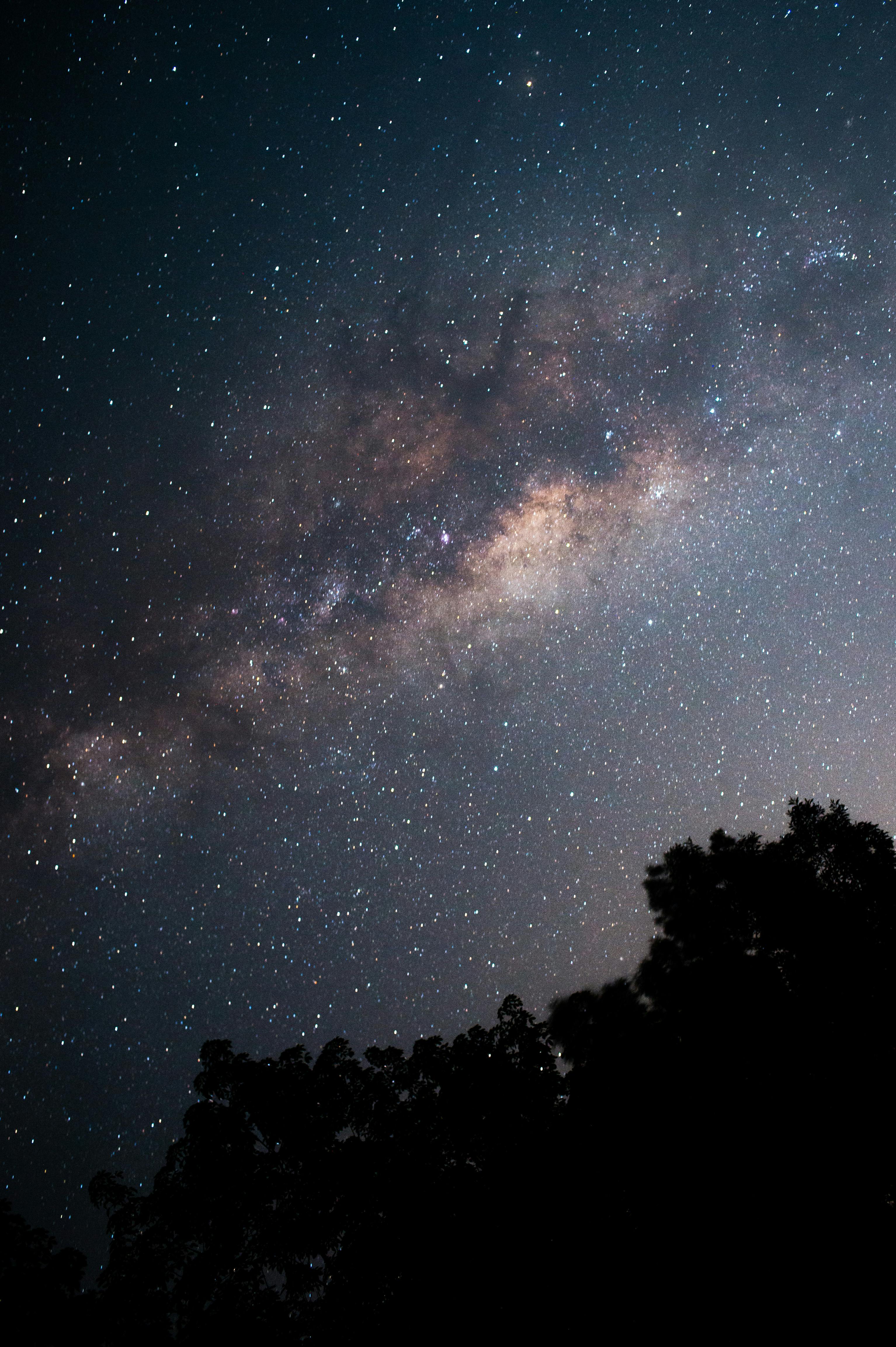 Telescope Pointing at Milky Way Galaxy at Night · Free Stock Photo
