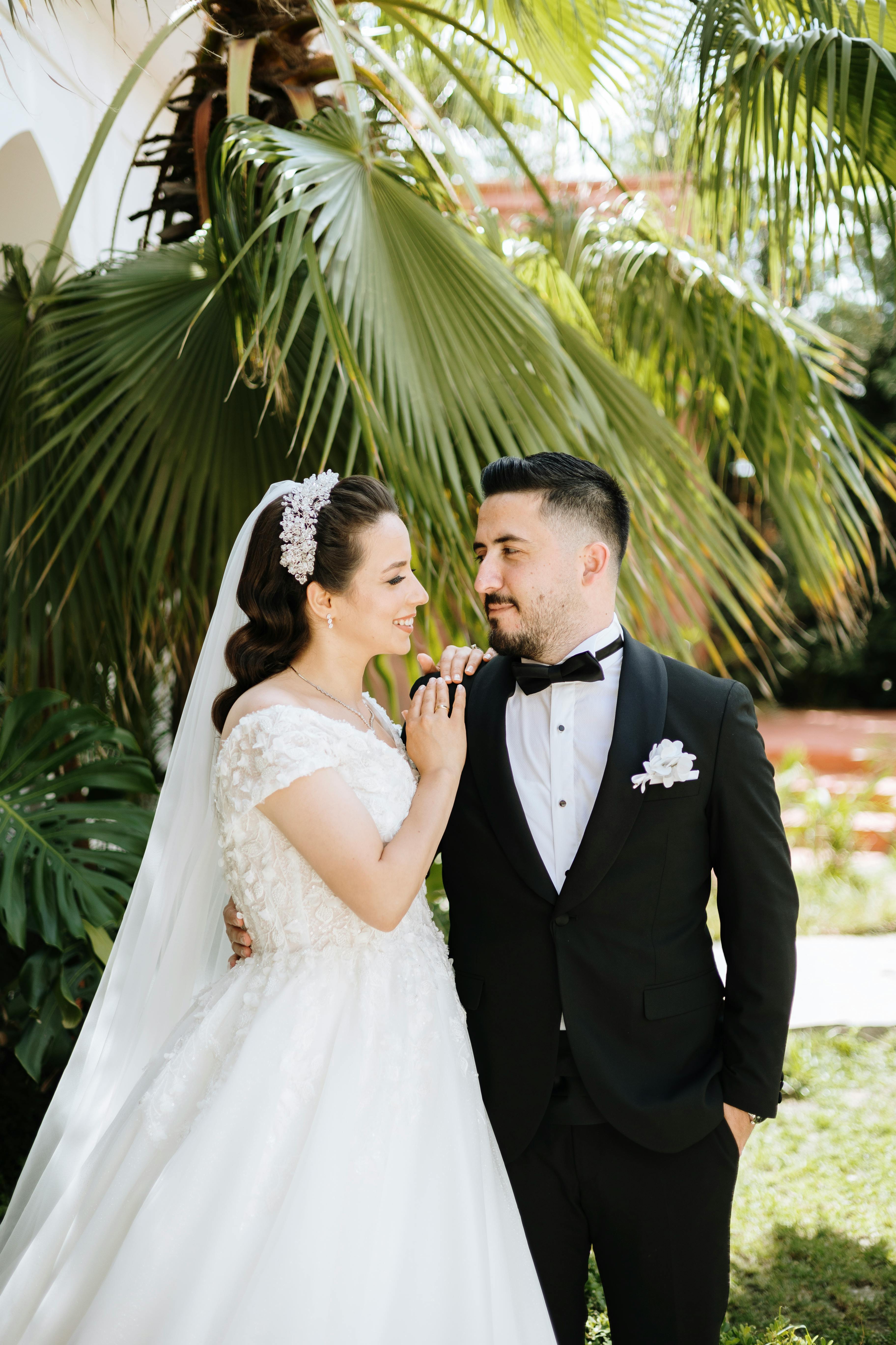 Bride And Groom Standing Next To Each Other · Free Stock Photo