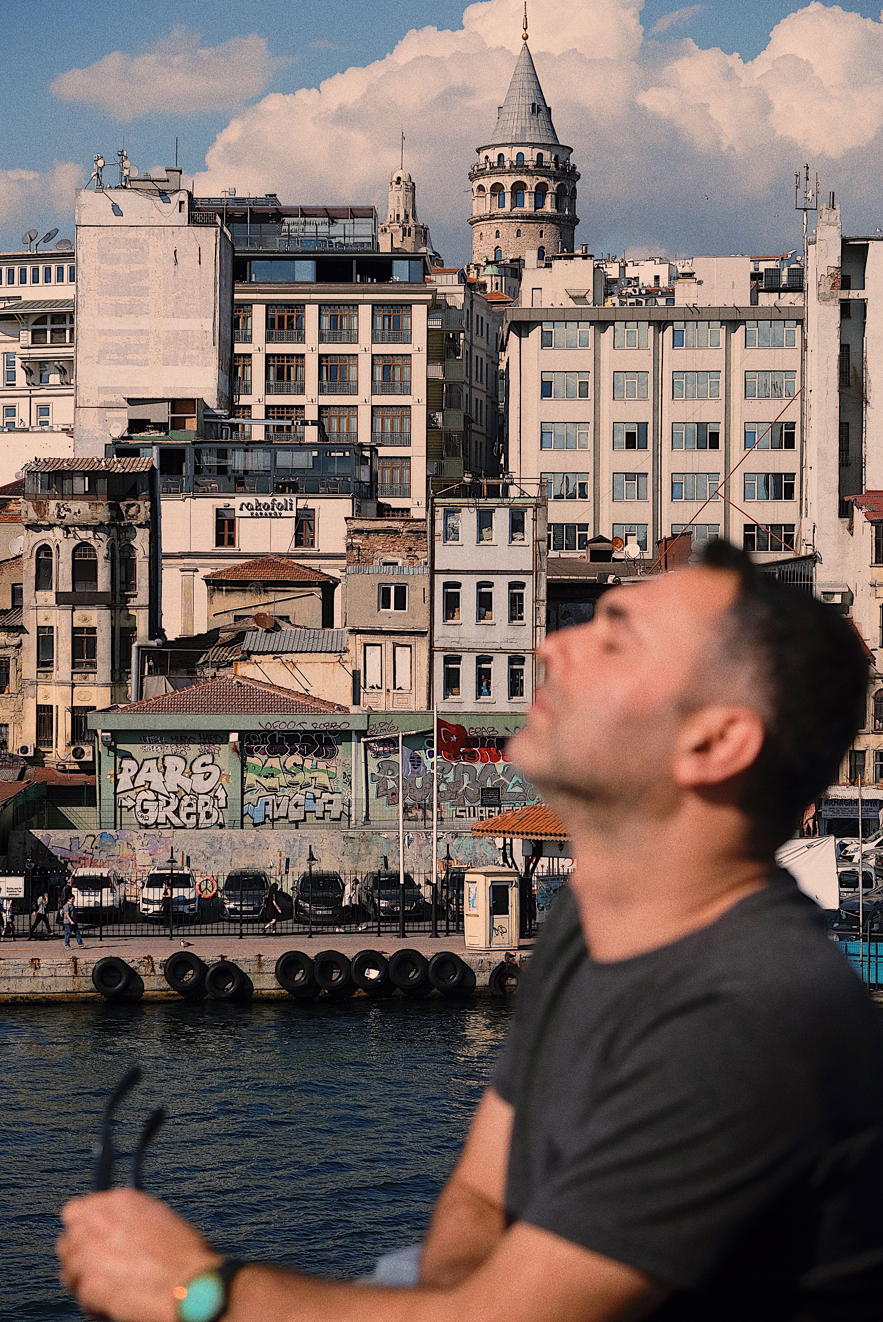 Man Standing at the Coast in Istanbul · Free Stock Photo