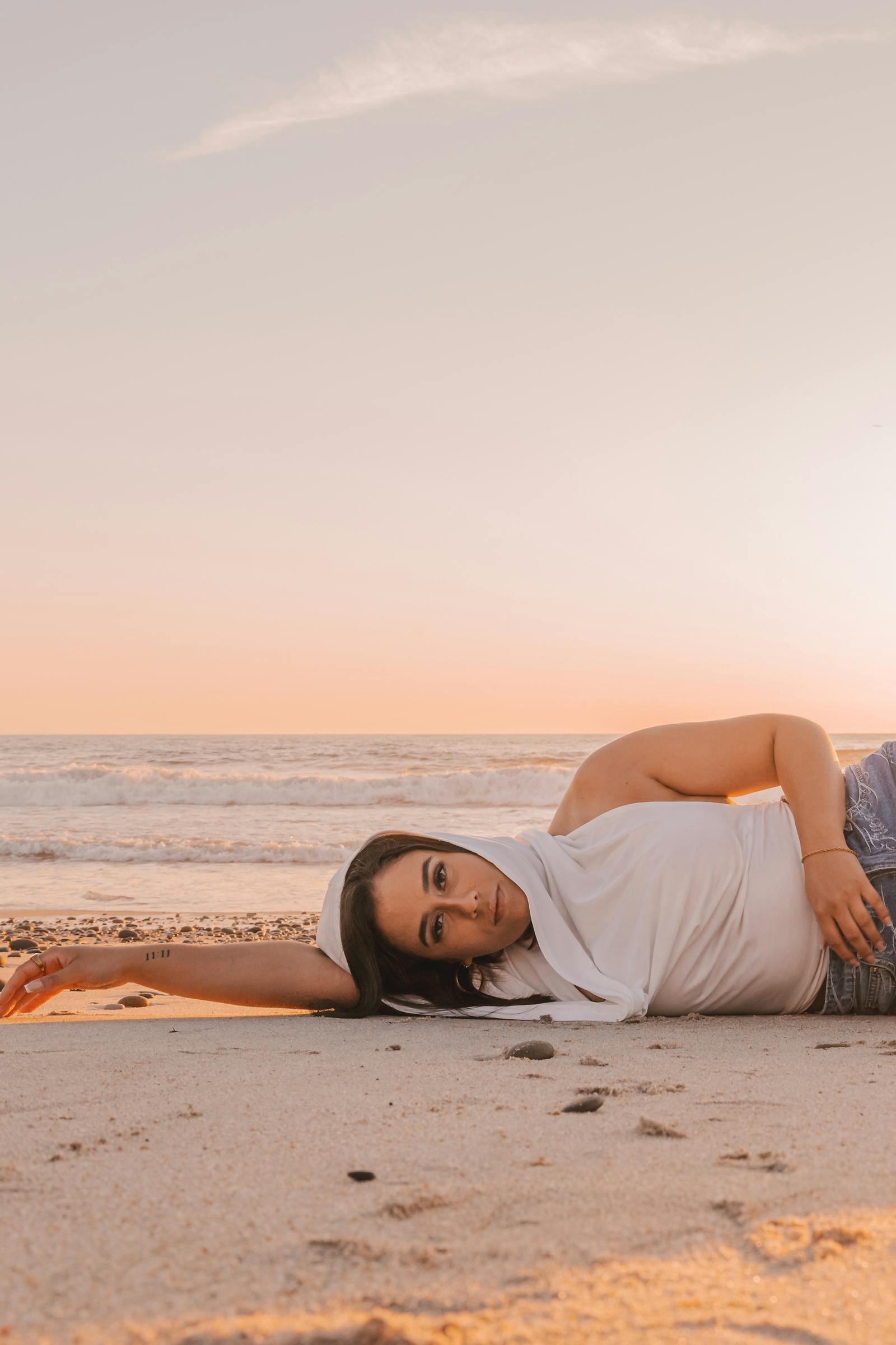 Woman Laying On Beach Photos, Download The BEST Free Woman Laying On ...