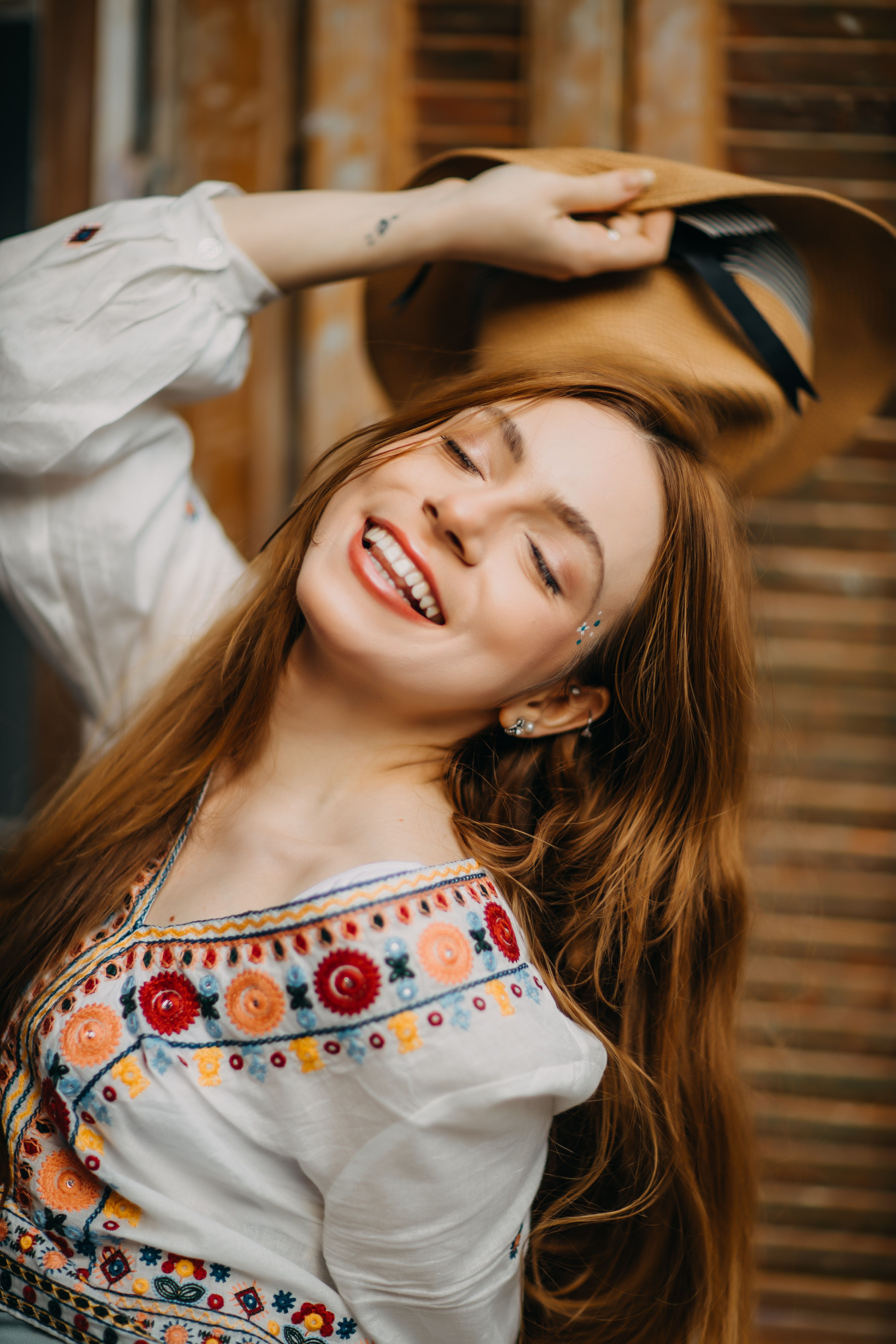 Portrait of a Woman Smiling · Free Stock Photo