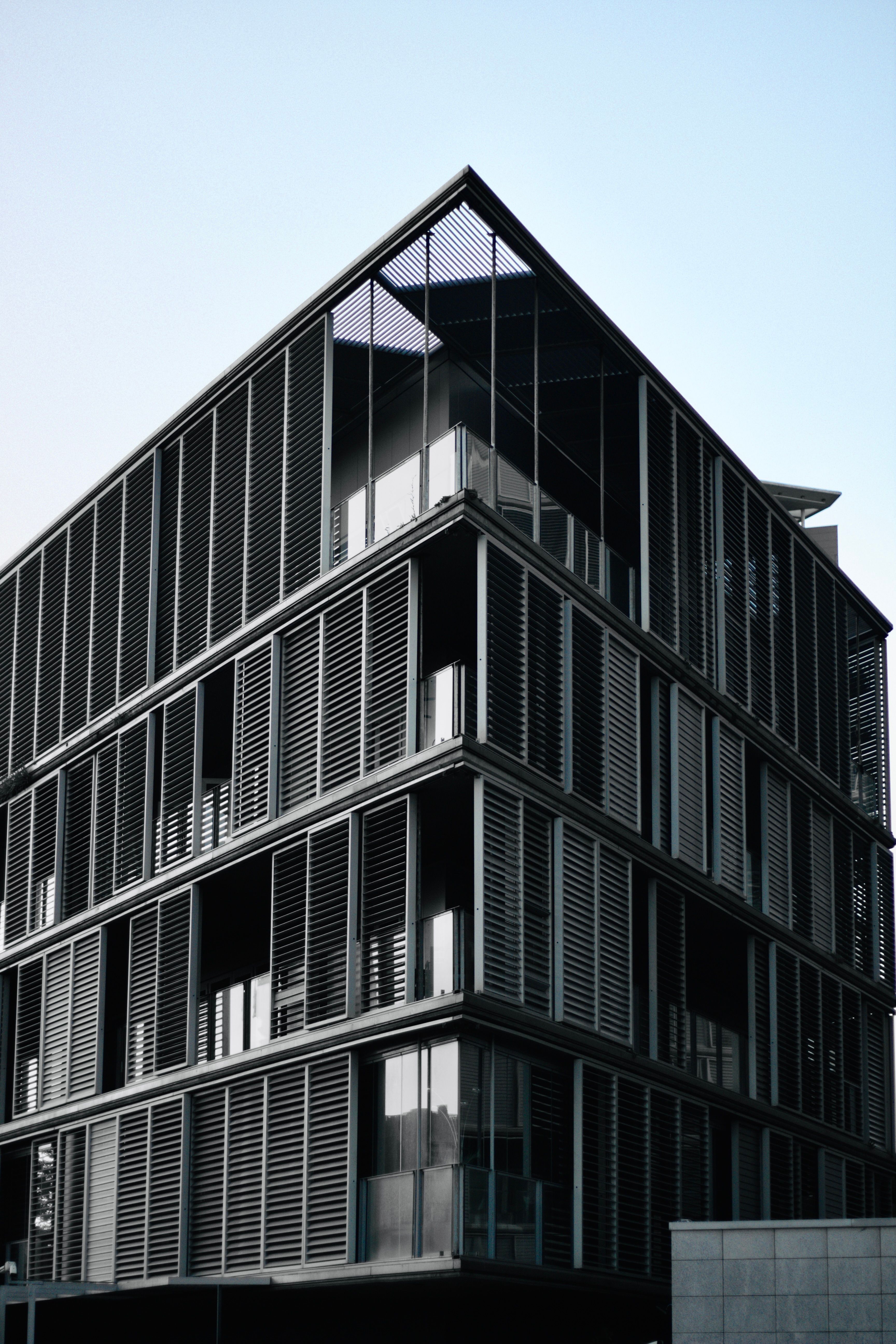 Geometric Design of Modern Office Building · Free Stock Photo