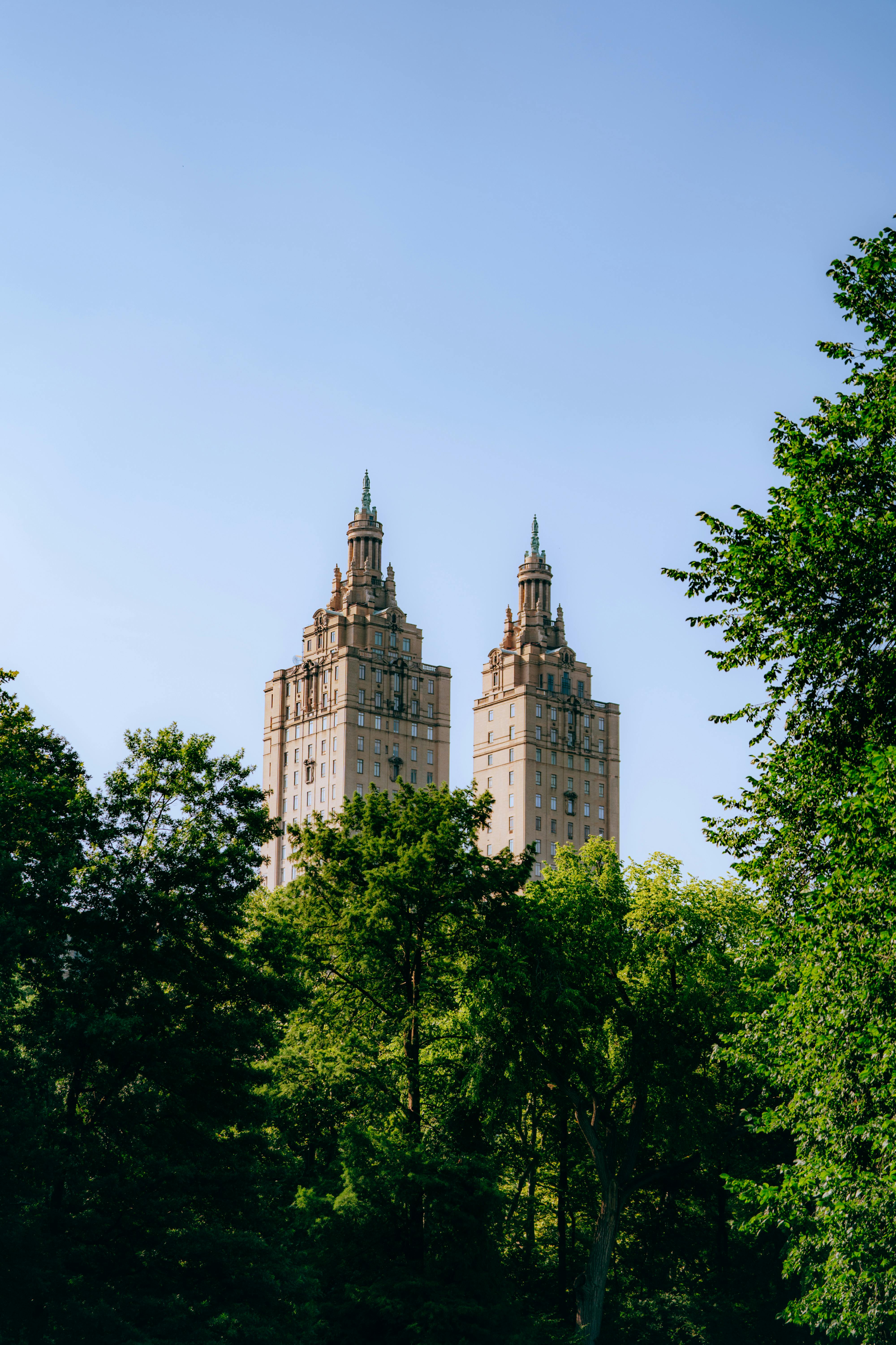 Towers of Castle Among Trees · Free Stock Photo