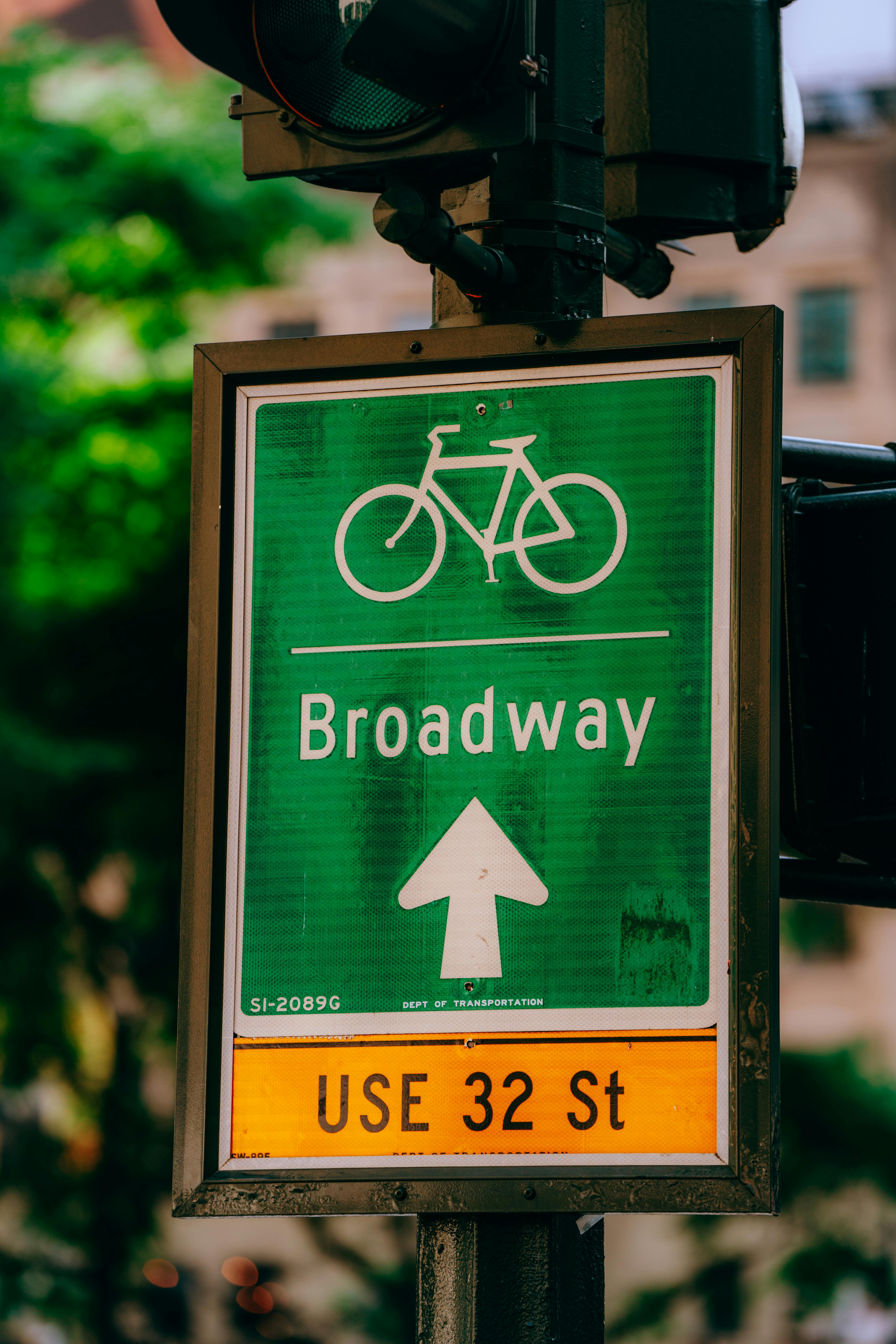 Direction Sign for Bike Lane · Free Stock Photo