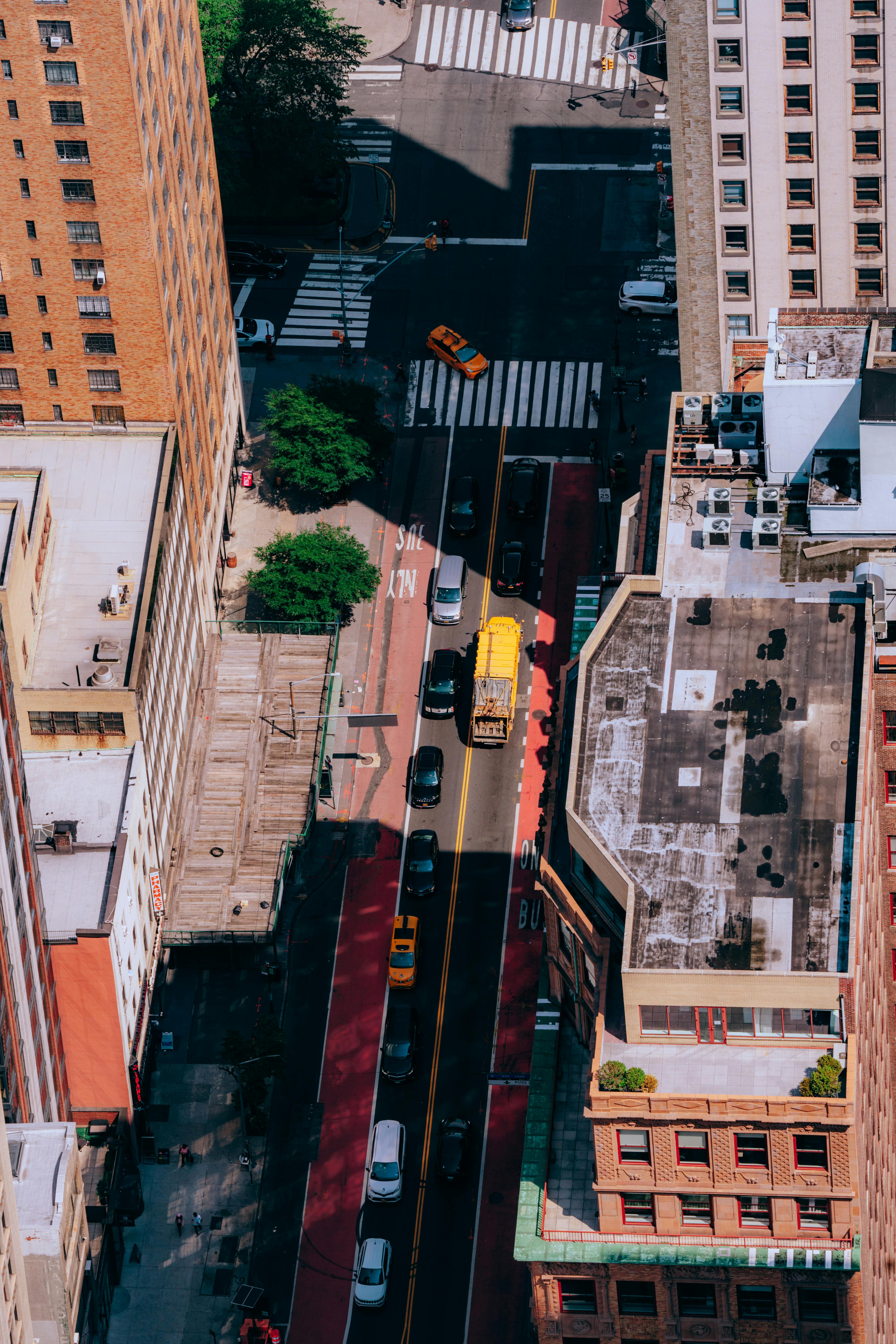 Birds Eye View of Street in City · Free Stock Photo