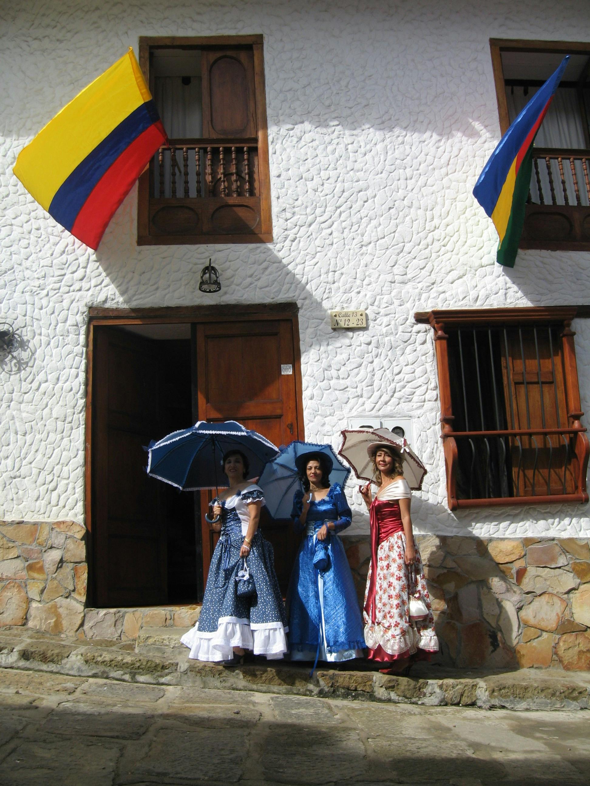 Three Women on a Street in Colombia · Free Stock Photo