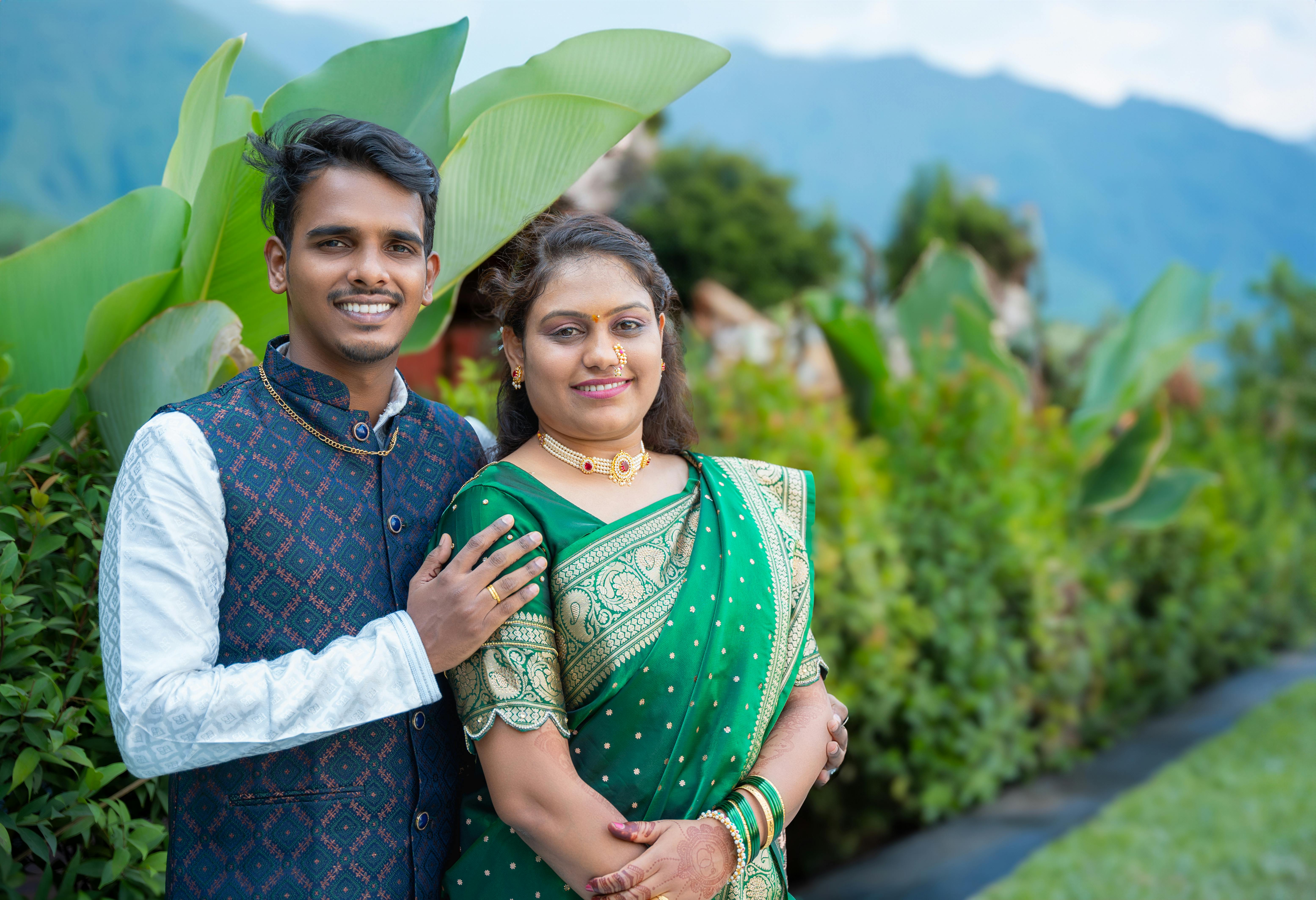 beautiful couple in traditional attire · Free Stock Photo