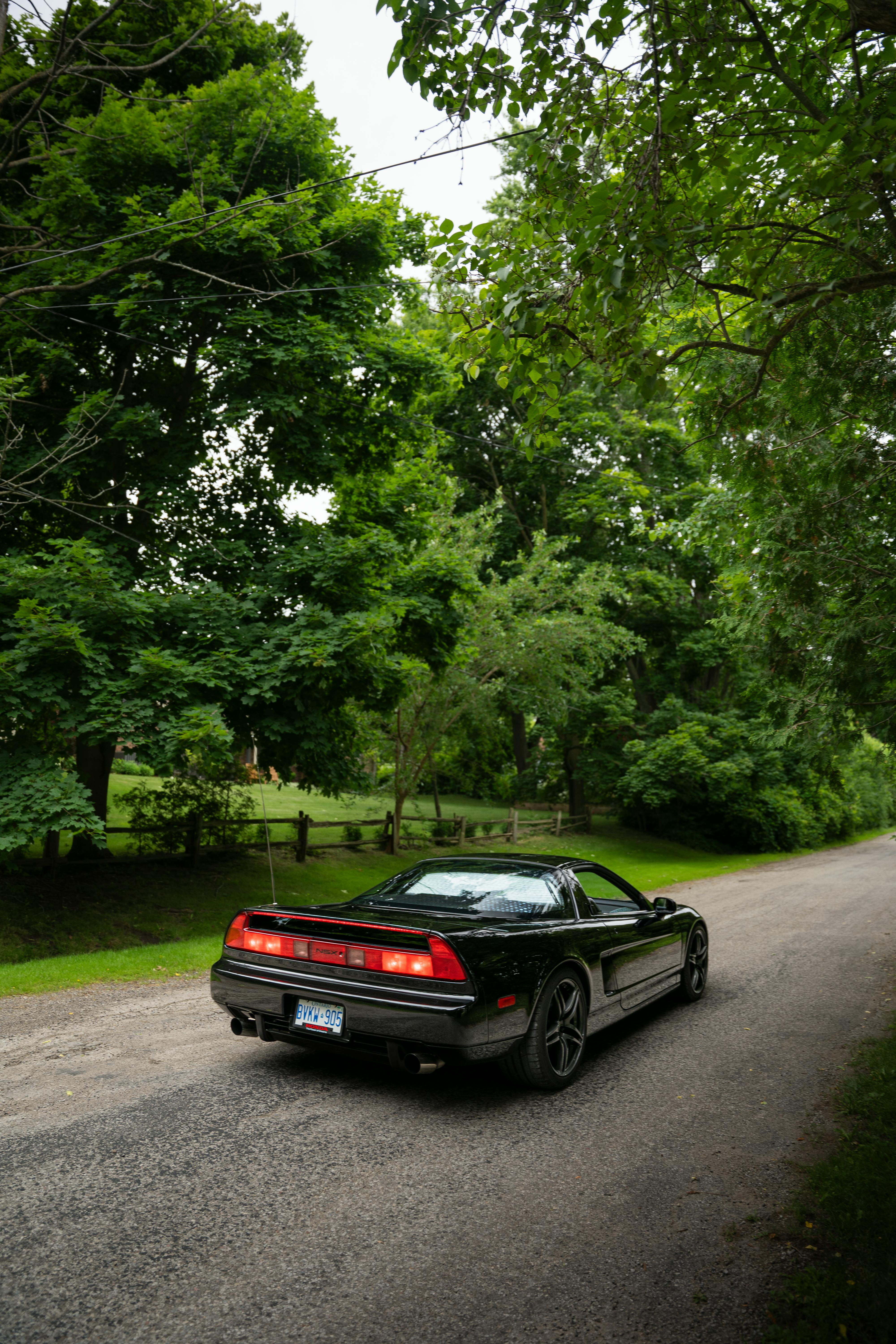 Back View of Honda NSX on Road · Free Stock Photo
