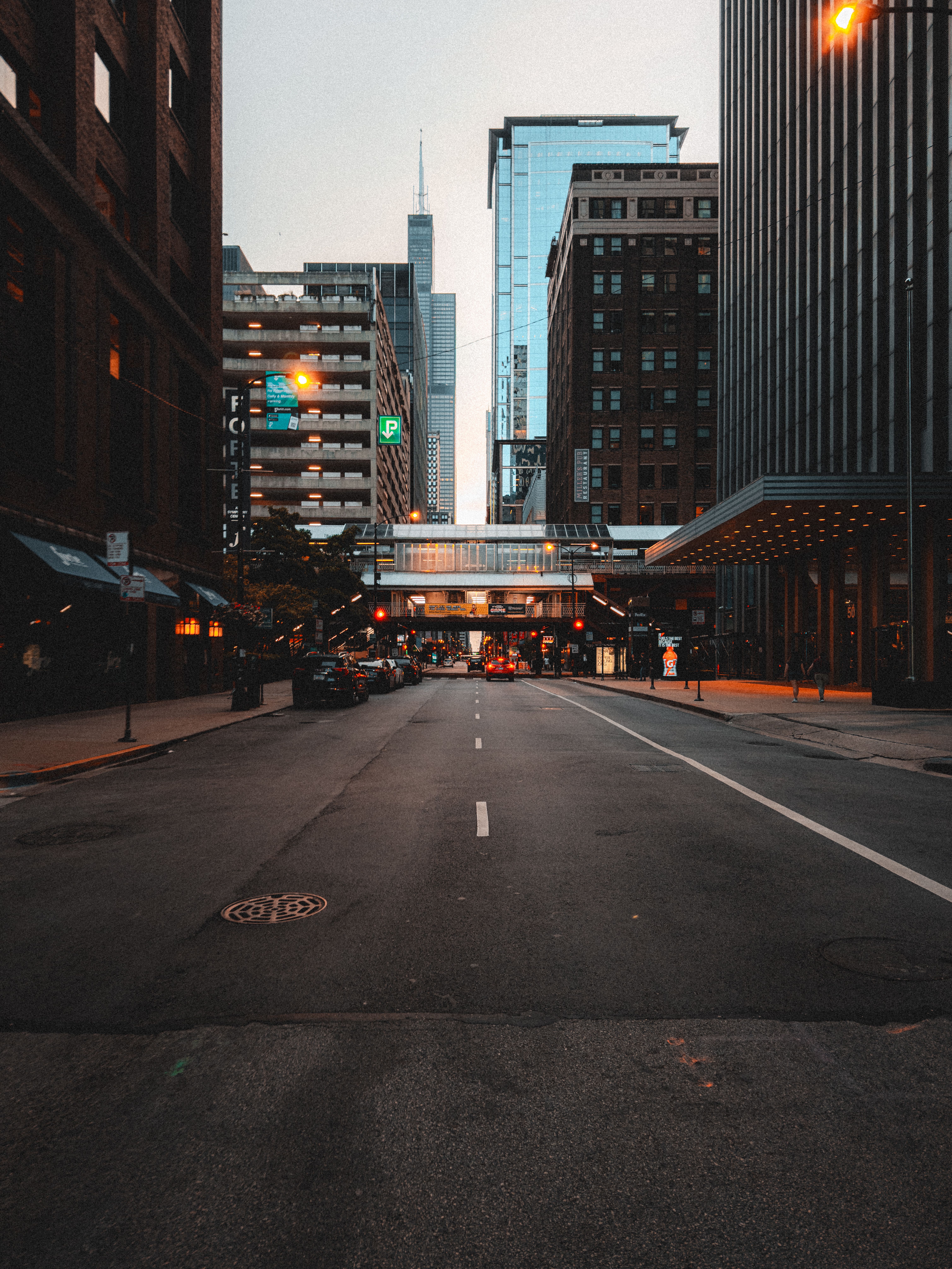 Urban Street View of Downtown Cityscape · Free Stock Photo
