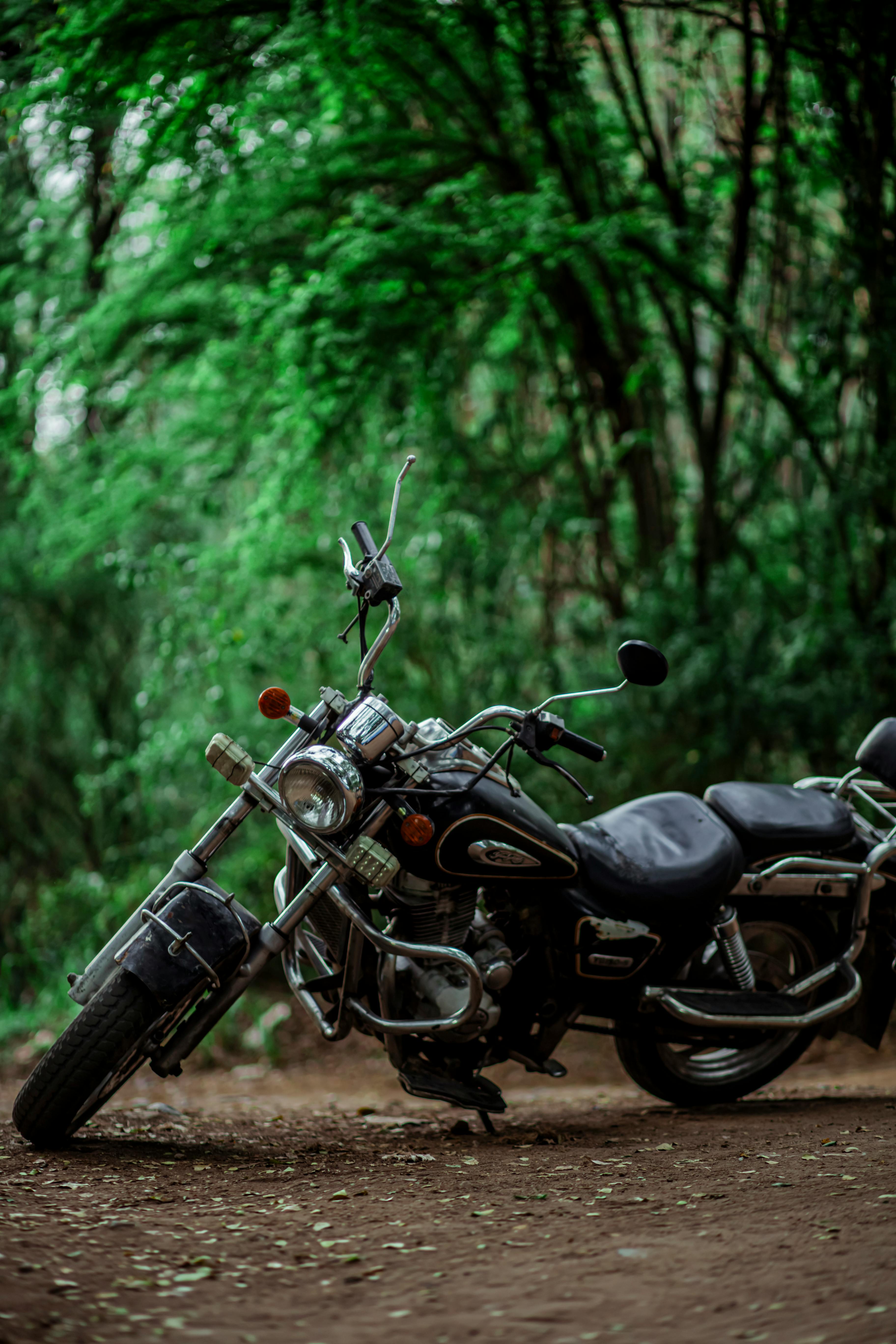 Motorcycle in Summer Scenery · Free Stock Photo