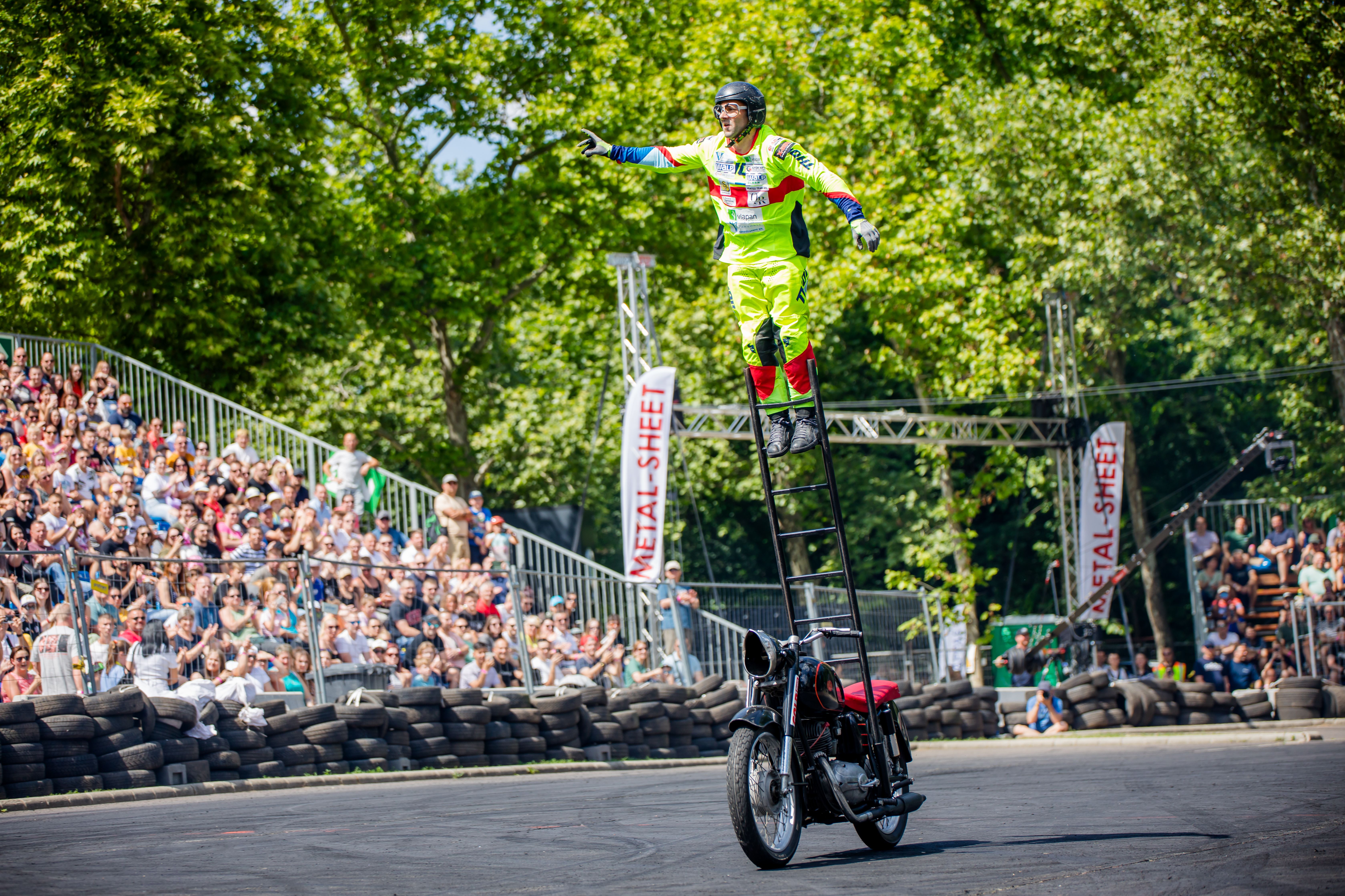 Man Doing a Motorcycle Stunt · Free Stock Photo