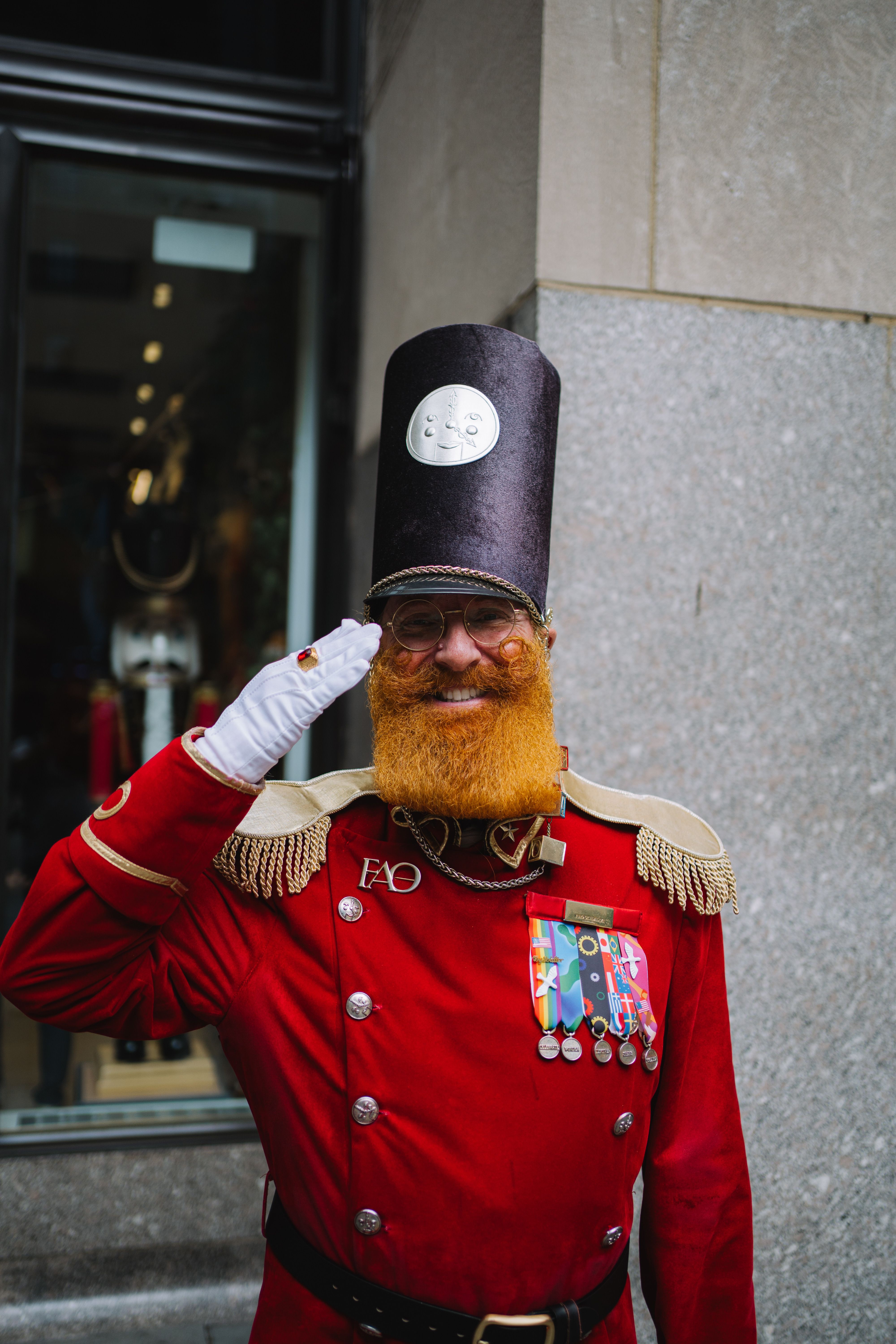 Saluting Man in Nutcracker Costume · Free Stock Photo