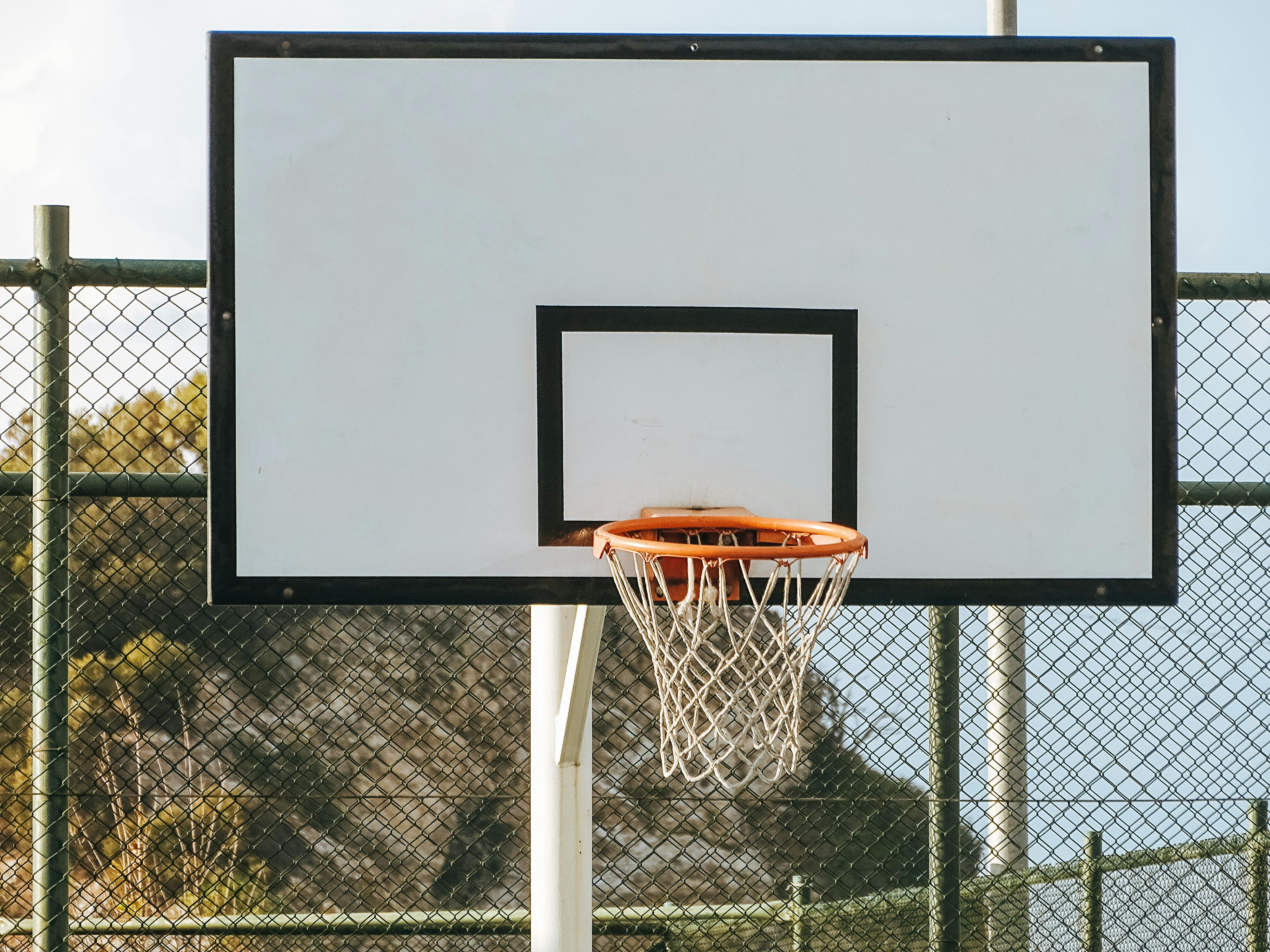 White and Orange Basketball Hoop · Free Stock Photo