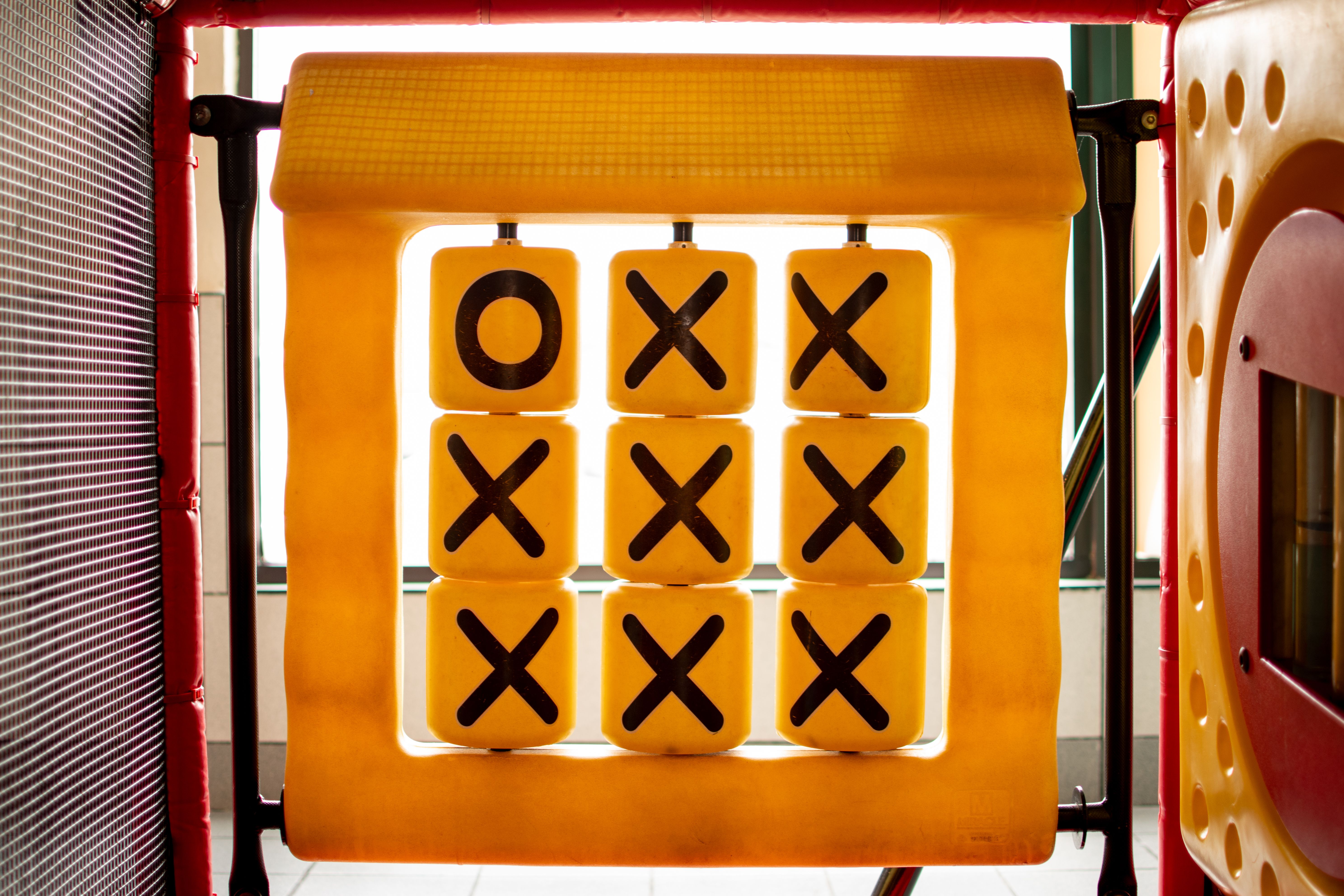 A yellow and black tic tac toe board with numbers · Free Stock Photo